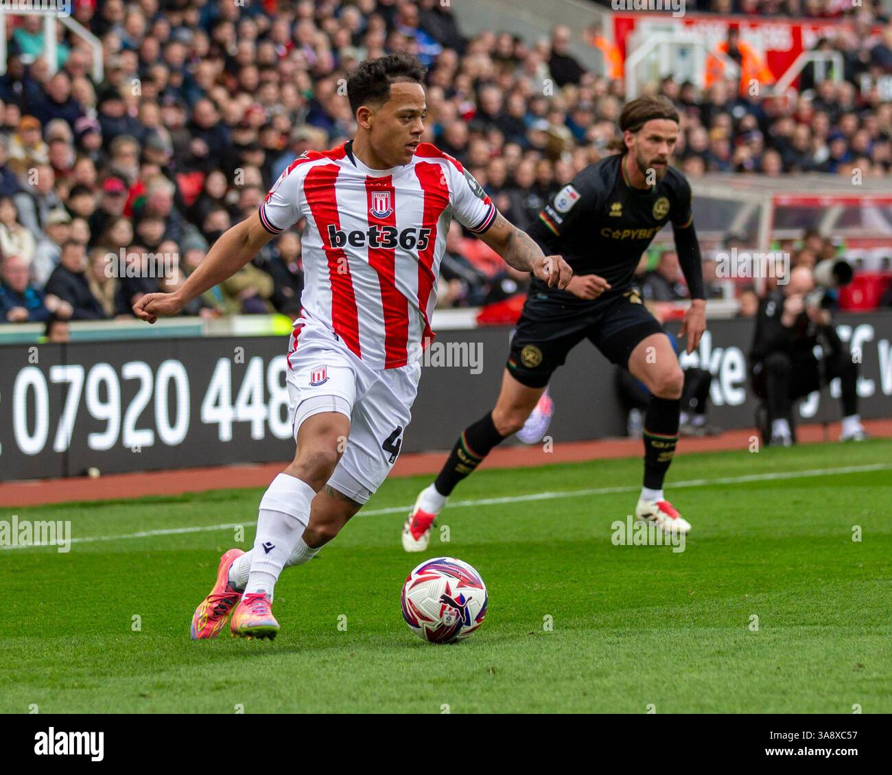 29th March 2025; Bet365 Stadium, Stoke, Staffordshire, England; EFL ...