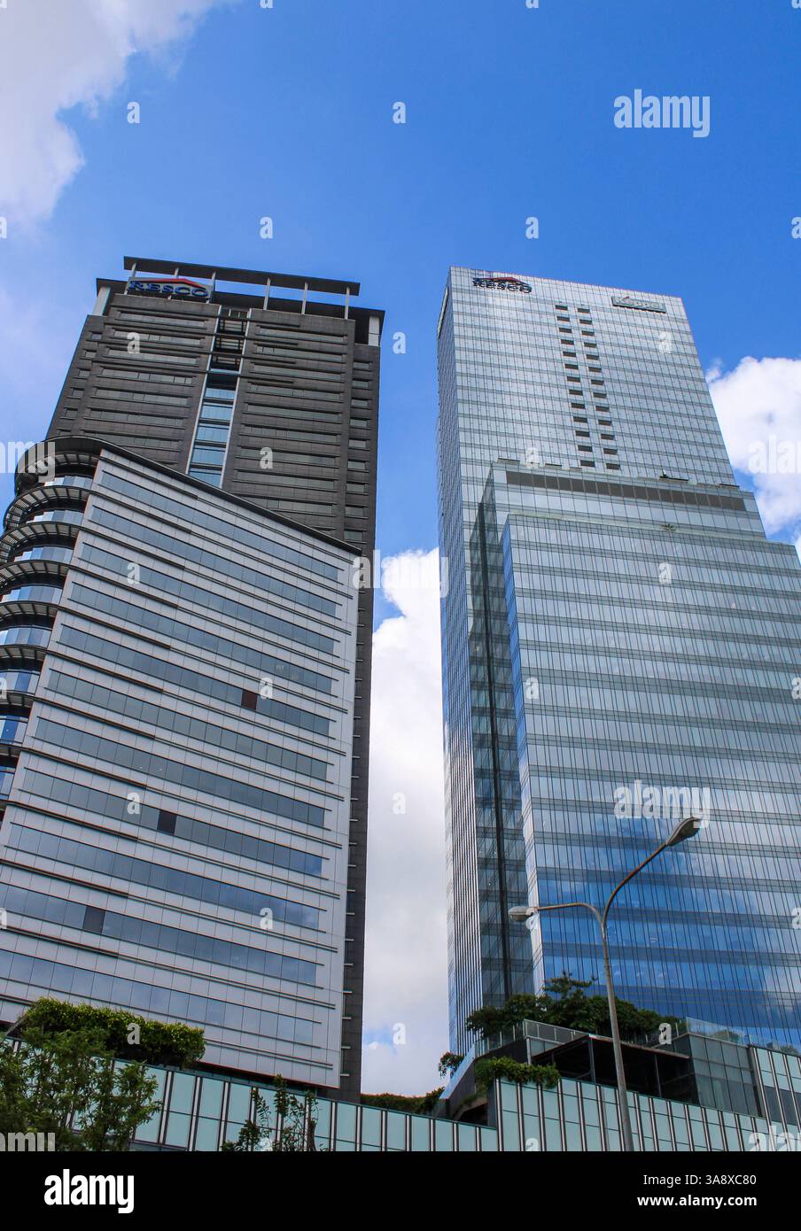 Ho Chi Minh City (ex Saigon), Vietnam. Skyscrapers of District 1 of the ...