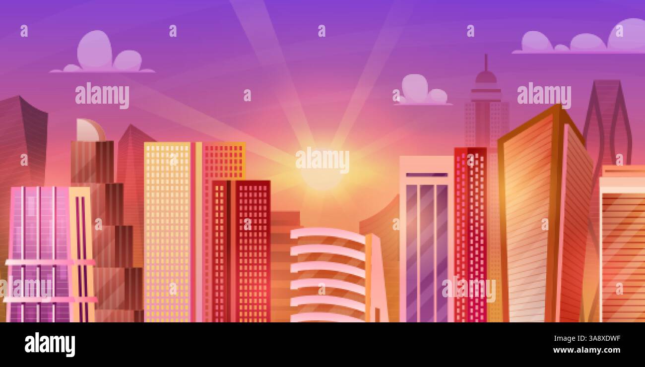 Skyscrapers buildings cityscape. City skyscraper apartment corporate ...