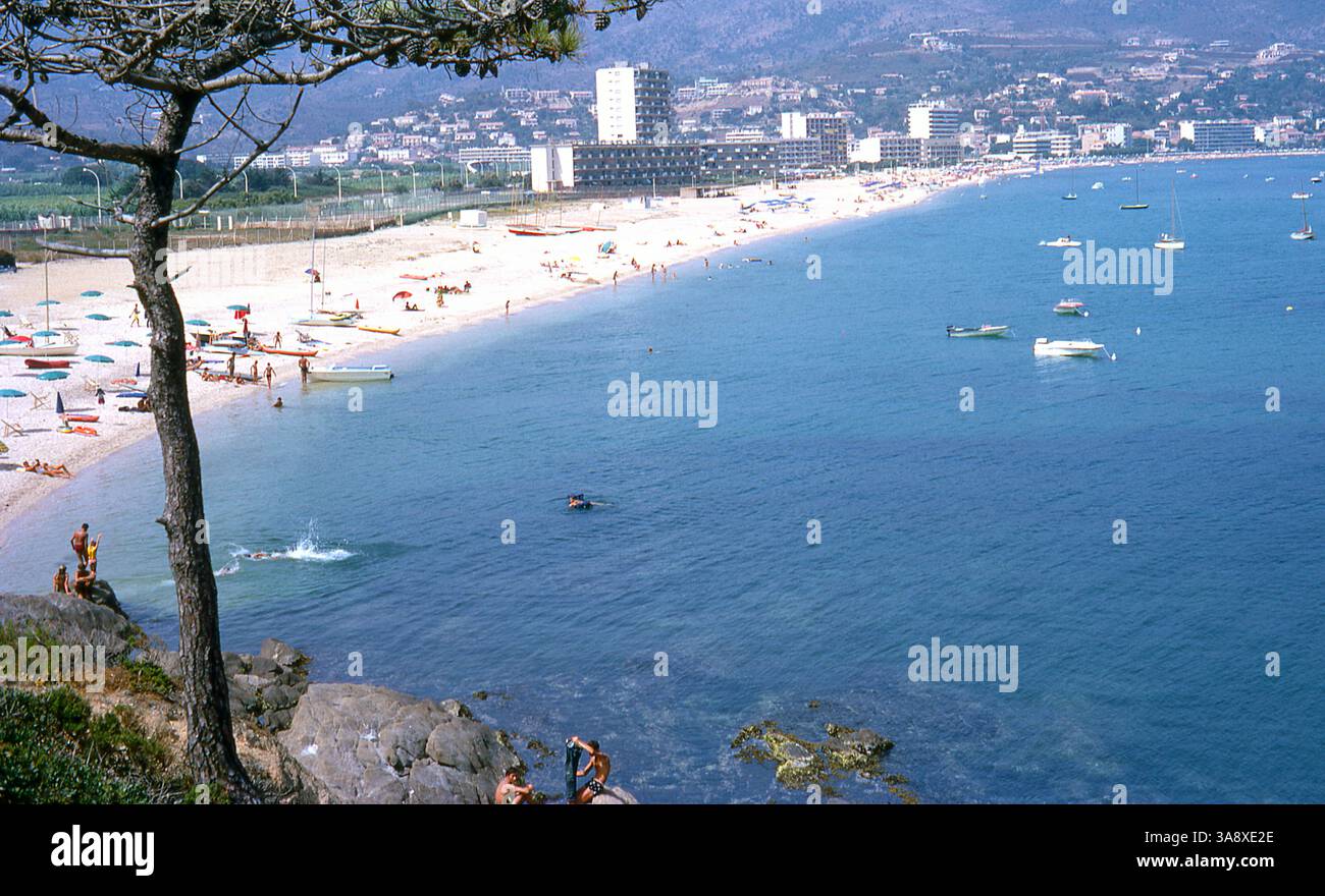 Anglade Beach - Plage de l'Anglade, Lavandou, Côte d'Azur, France, 1967 ...