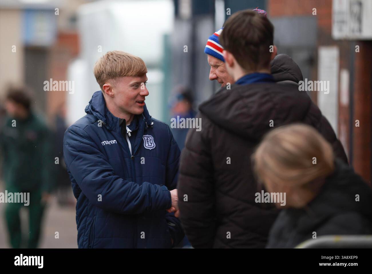 Dens Park, Dundee, UK. 29th Mar, 2025. Scottish Premiership Football ...