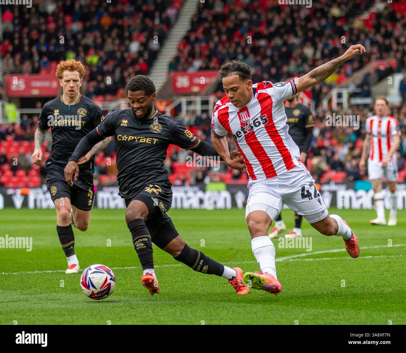 29th March 2025; Bet365 Stadium, Stoke, Staffordshire, England; EFL ...