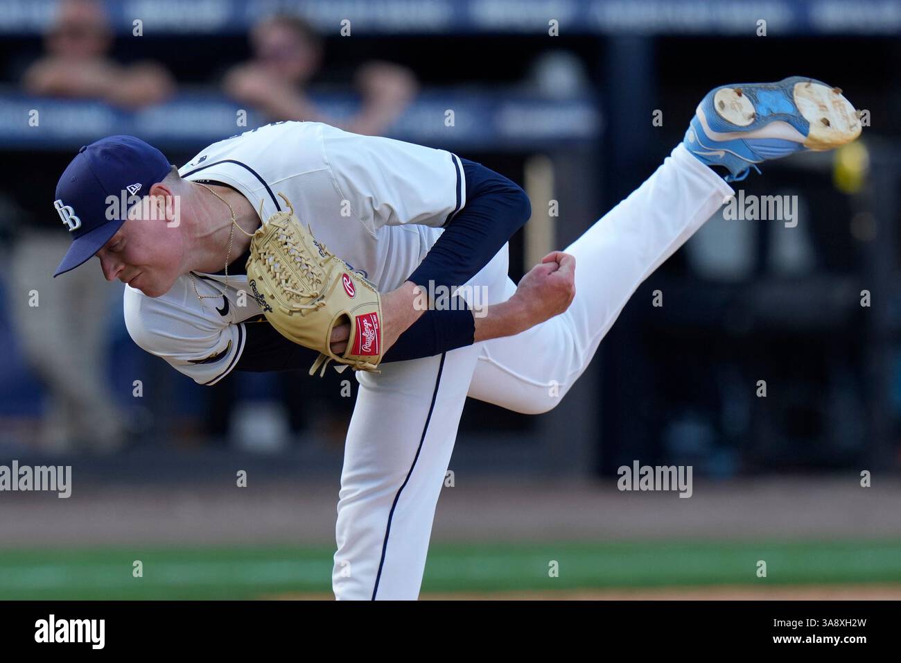 Tampa Bay Rays pitcher Pete Fairbanks (29) against the Colorado Rockies ...