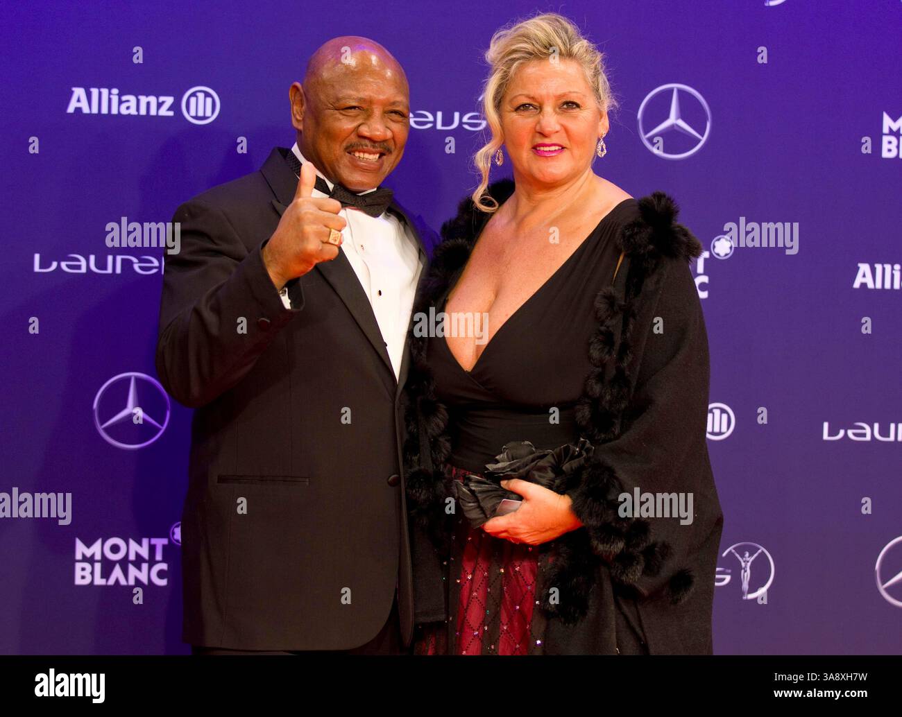 Monte Carlo, Monaco - February 14, 2017: Red Carpet at the Laureus ...
