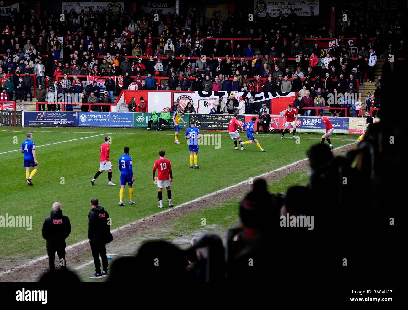 A General View Of Match Action During The Northern Premier League
