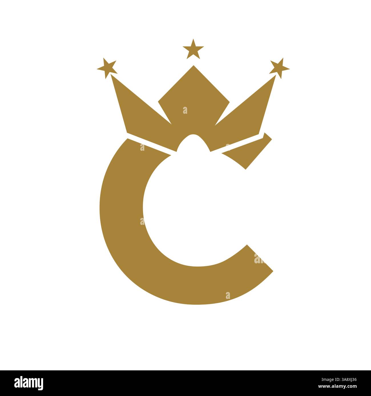 Letter C Crown Logo for Queen Sign, Beauty, Fashion, Elegant, Luxury ...
