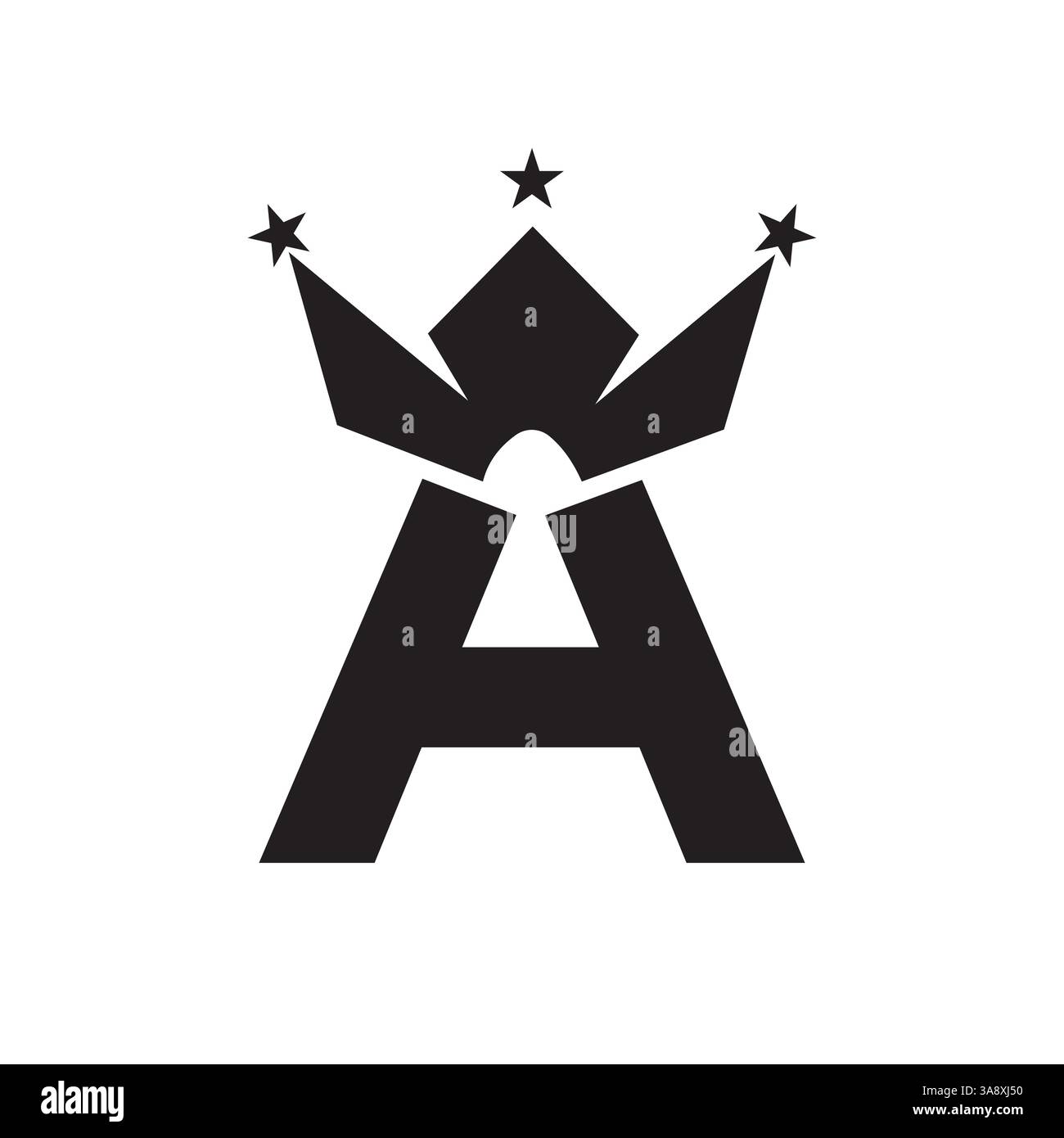 Letter A Crown Logo for Queen Sign, Beauty, Fashion, Elegant, Luxury ...