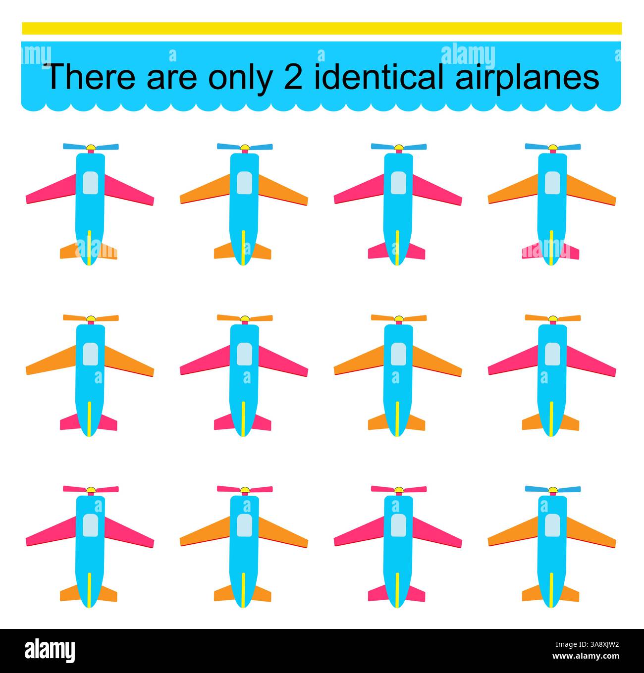 Children play with airplanes Stock Vector Images - Alamy