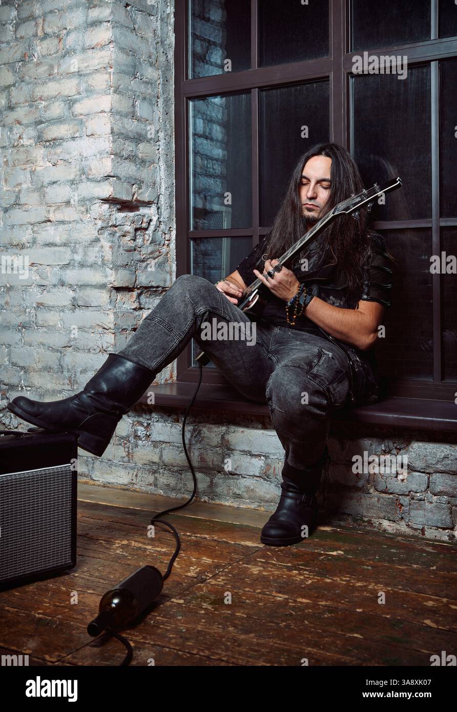 Young rock musician metalhead hi-res stock photography and images - Alamy