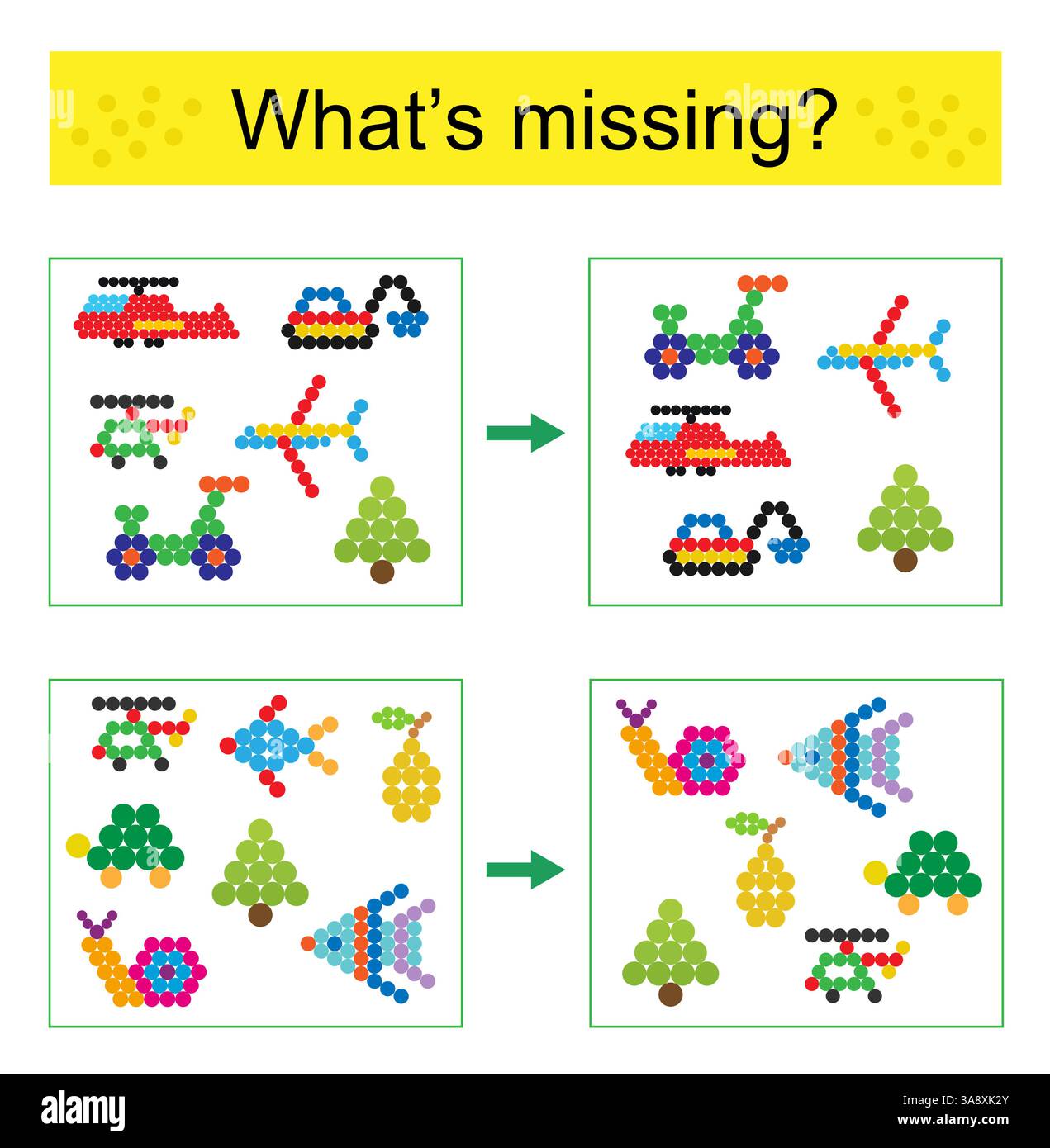 Puzzle game for kids. Task for the development of attention and logic for children. Find the ...