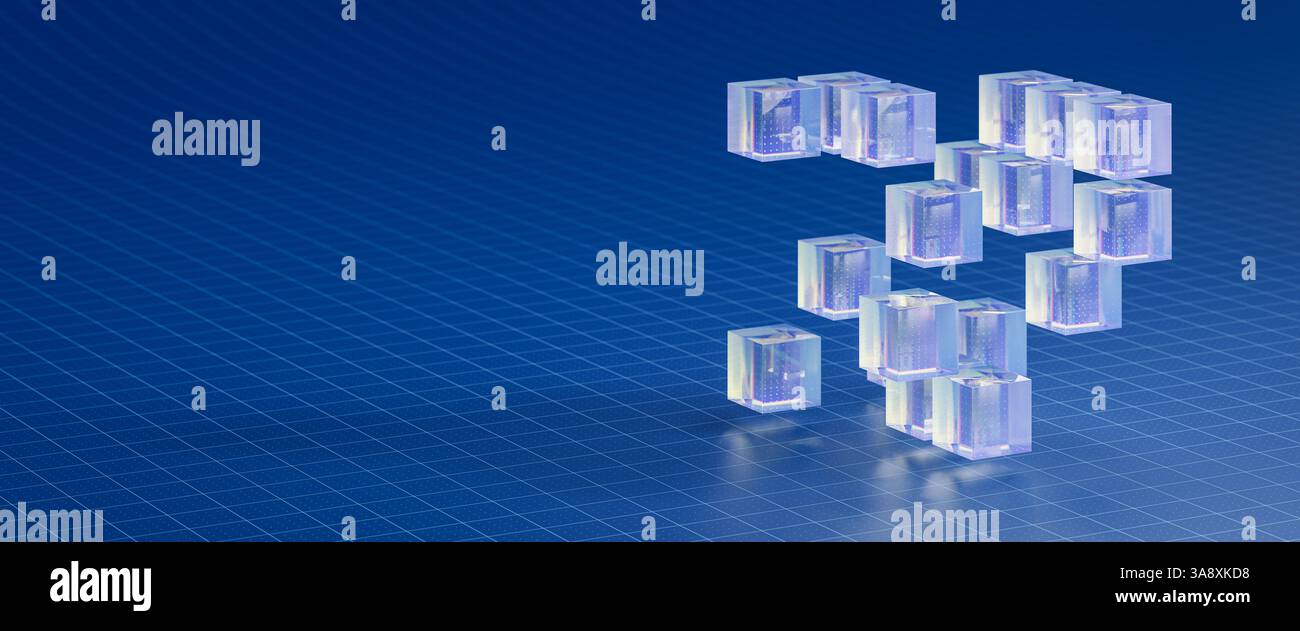 Abstract Concept Of Data Cube Data Exploration Data Mining Data Cube Some Glass Cubes