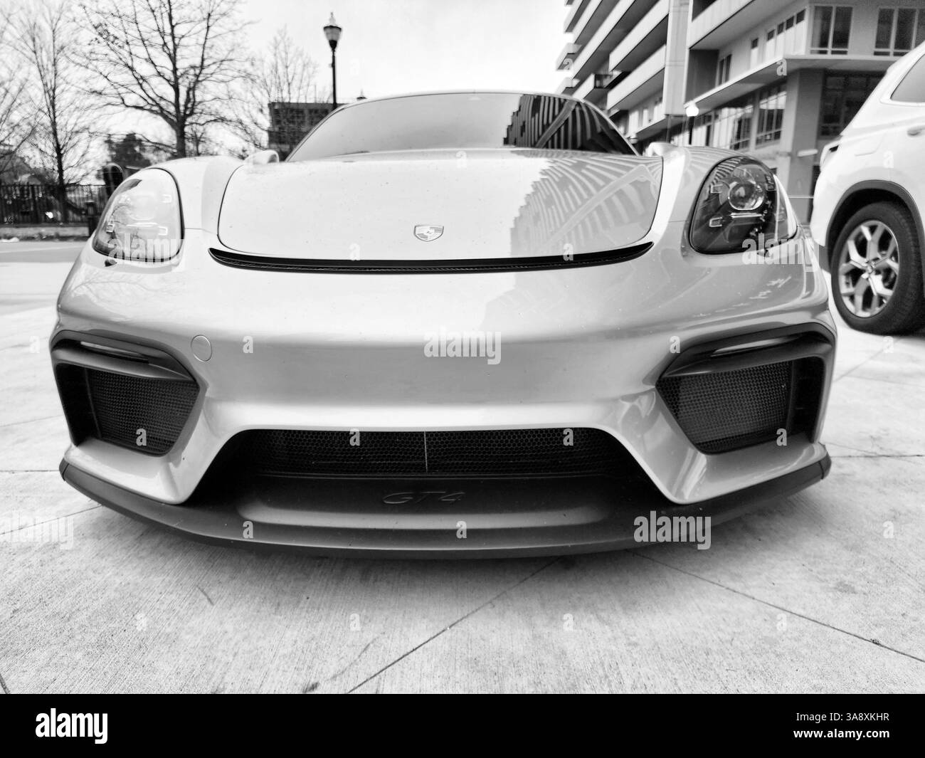 New York City, USA - March 10, 2024: Porsche 718 Cayman luxury car ...