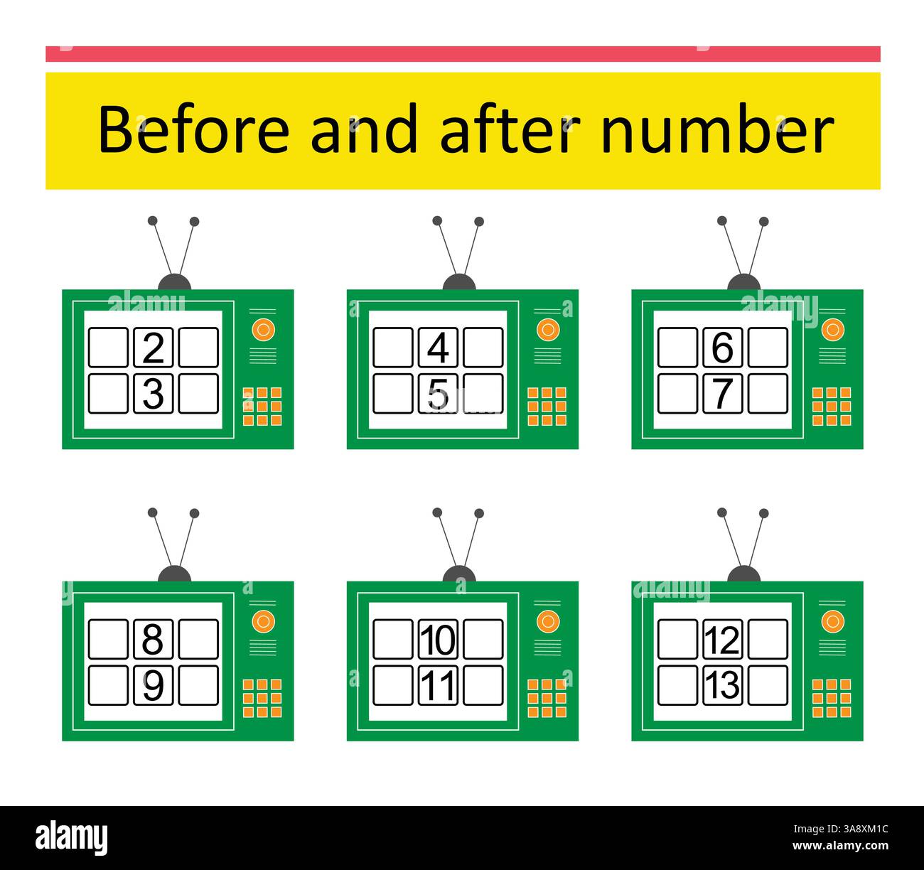 What comes Before and After. Math worksheets for children. Number range ...