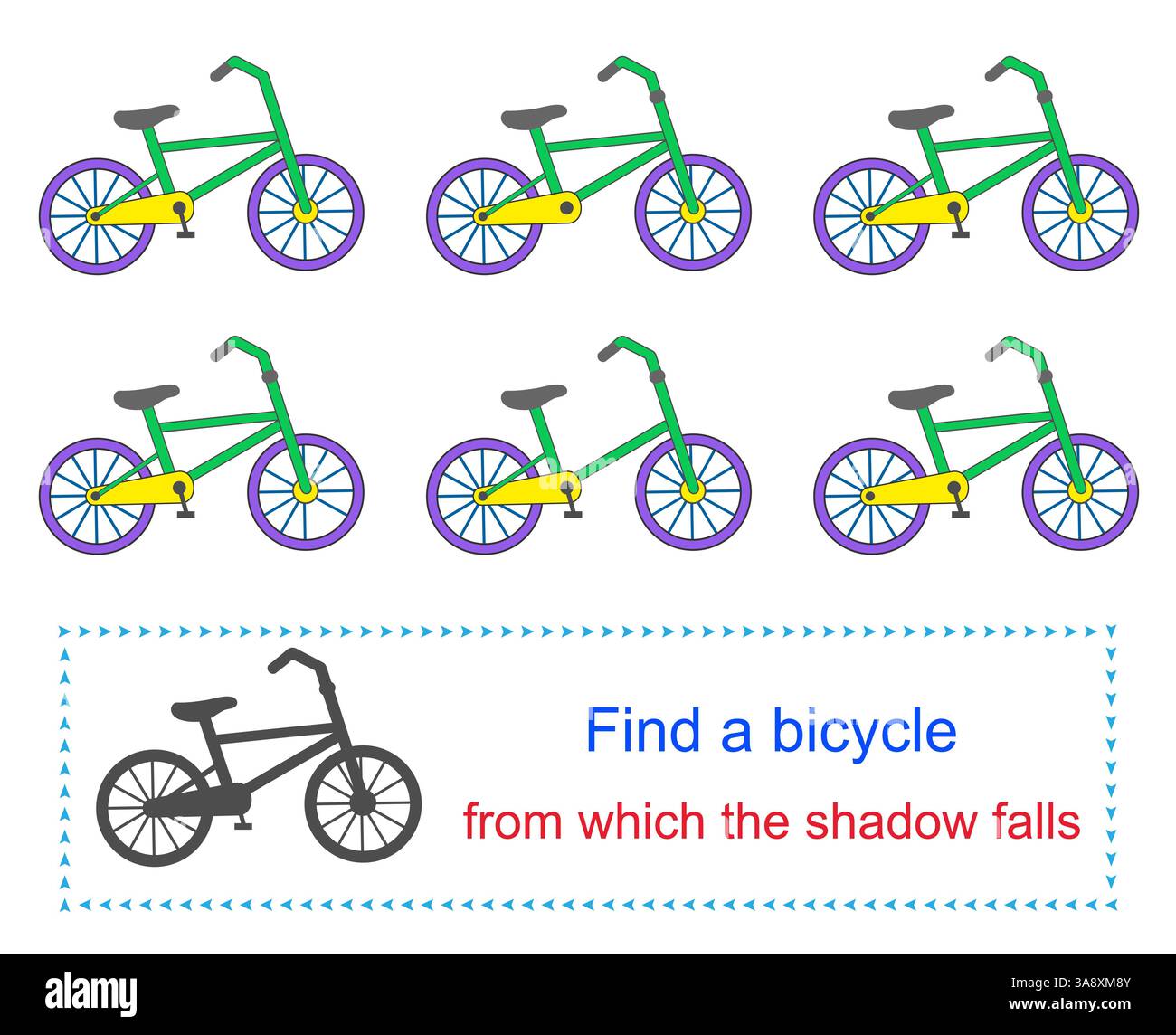 Kid bike shadow Stock Vector Images - Alamy