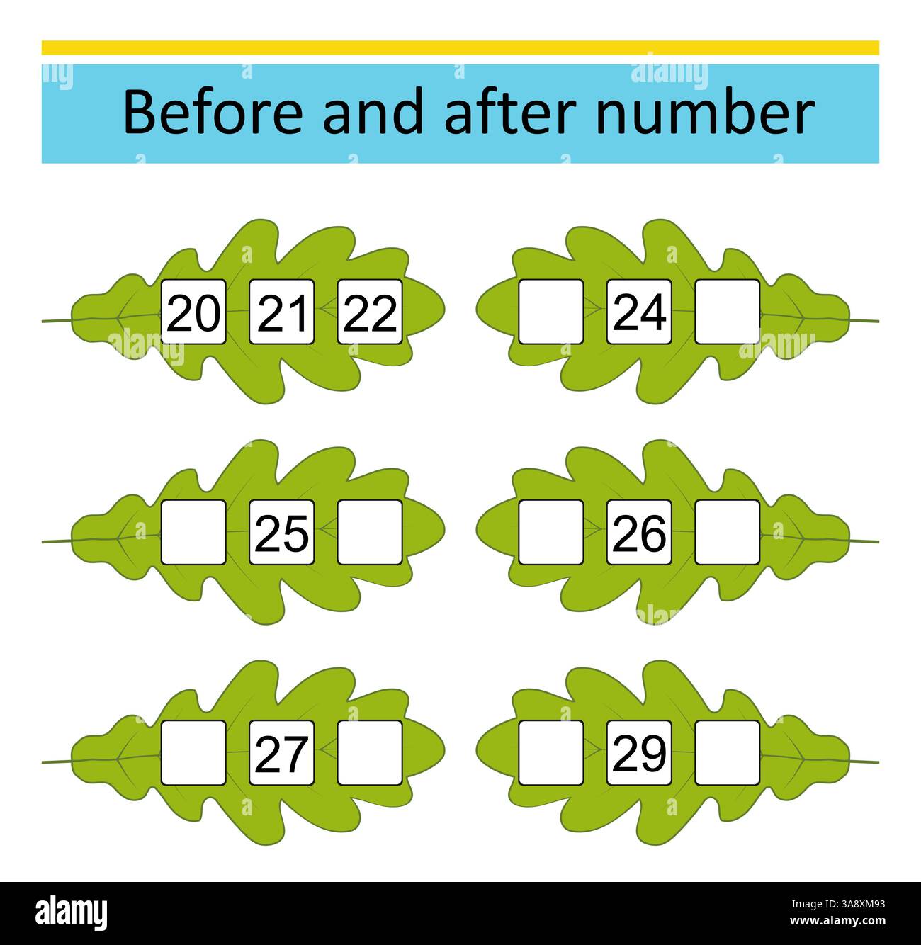 What comes Before and After. Math worksheets for kids. Number range up ...