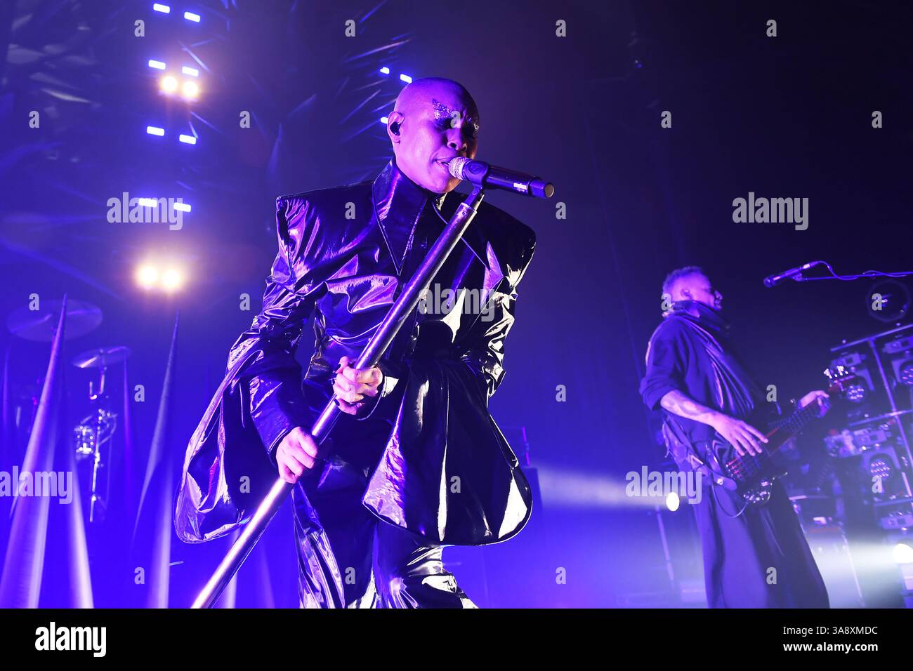 London, UK. 28th Mar, 2025. LONDON, ENGLAND - MARCH 28: Skin and Cass Lewis of ‘Skunk Anansie ...