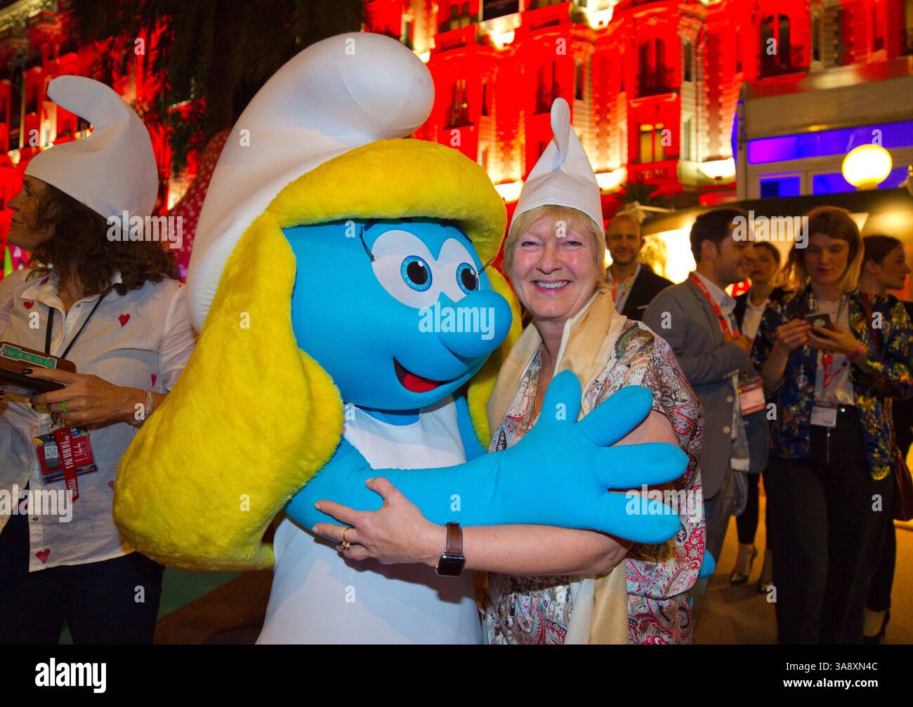 Cannes, France - October 16, 2018: MIPCOM with Veronique Culliford, the ...
