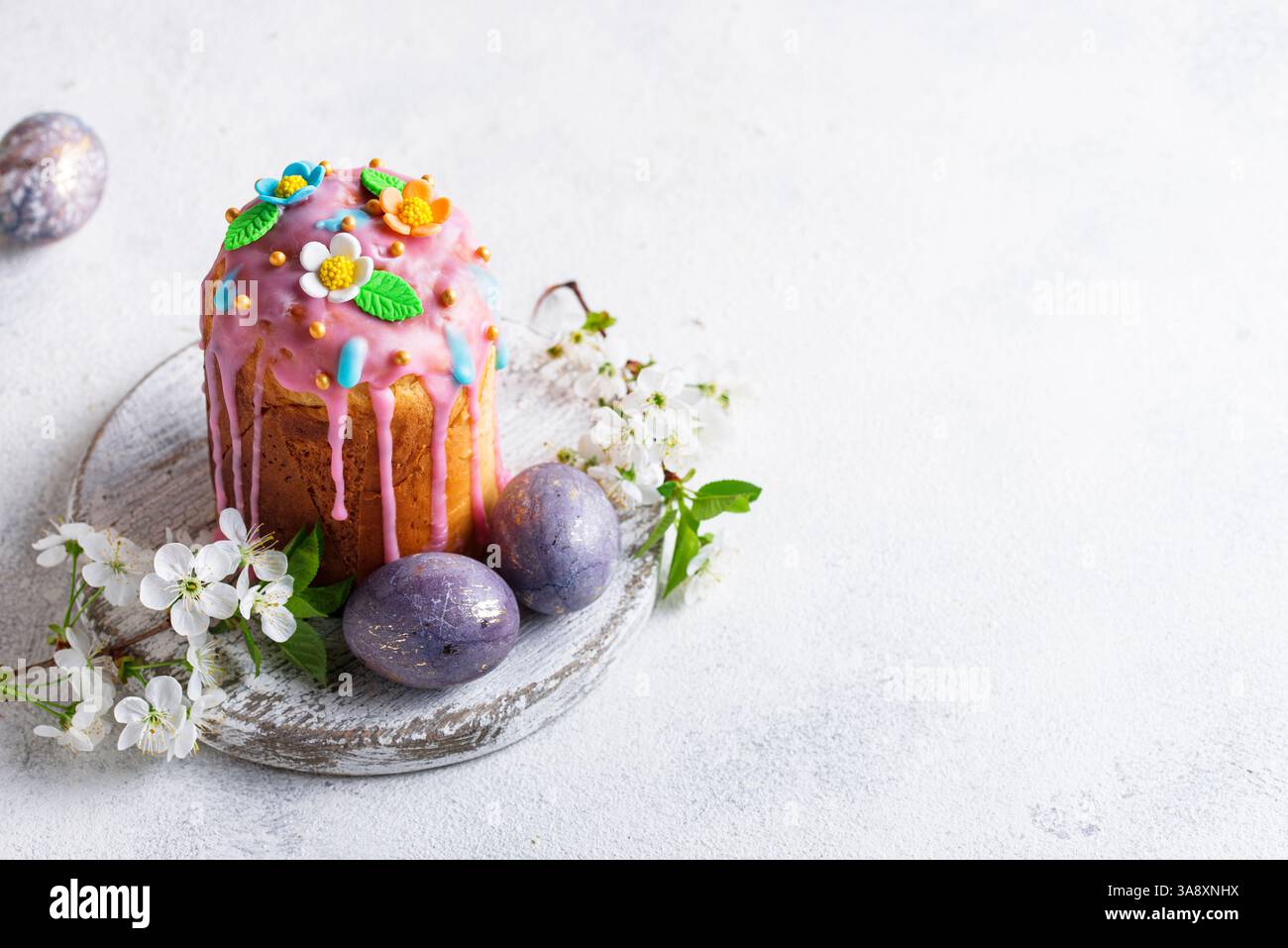Traditional Easter cake with topping Stock Photo - Alamy