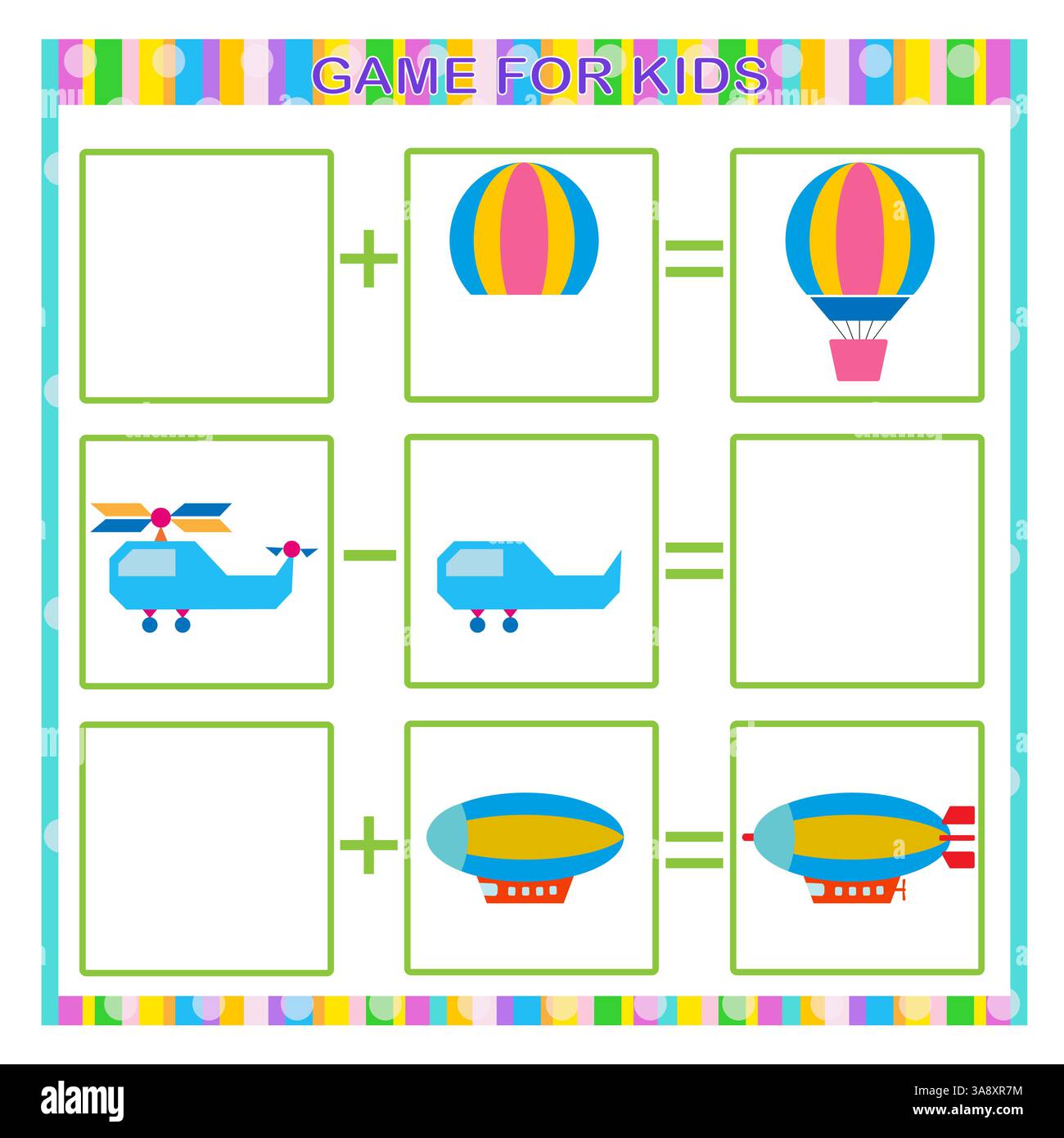 Drawing task preschool kids Stock Vector Images - Alamy