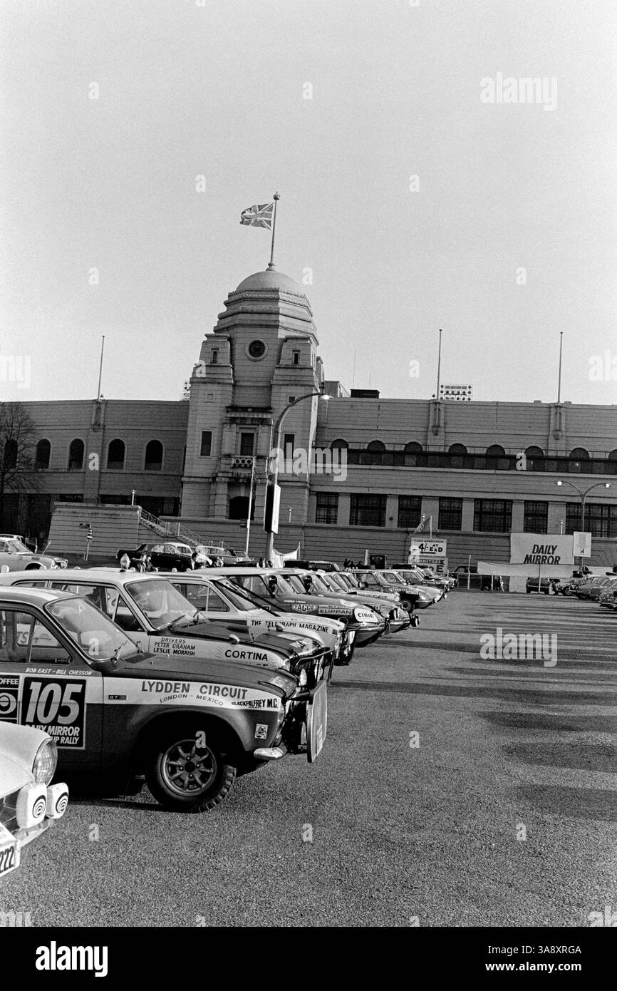 Daily Mirror London-Mexico World Cup Rally 1970 Stock Photo - Alamy