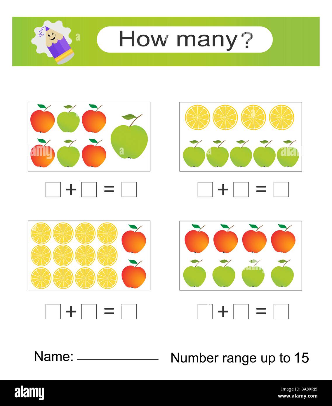 Math game for kids. Preschool worksheet activity. Printable worksheet ...