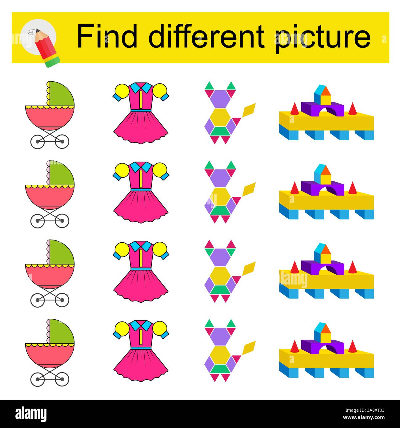 Visual test baby Stock Vector Images - Alamy