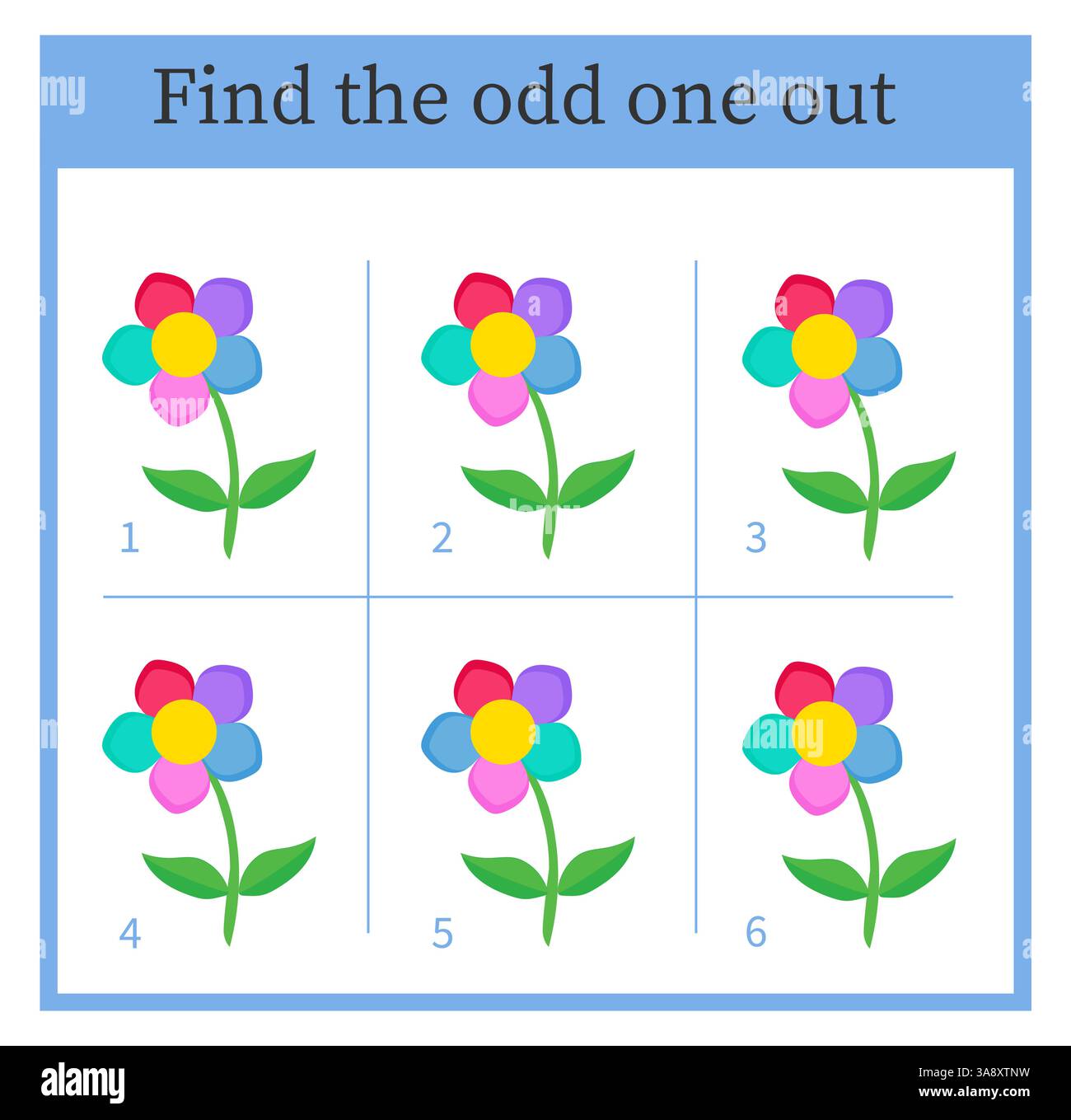 Find the odd one out. Visual logic puzzle for children. Vector ...