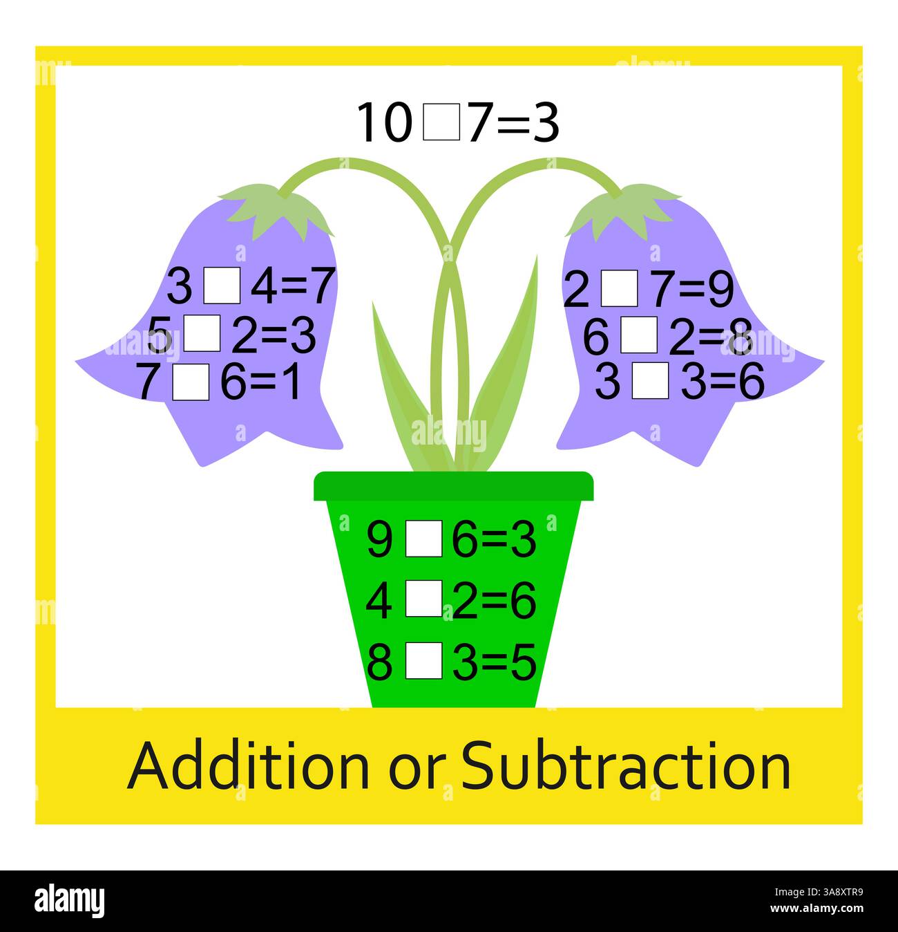 Math activity for kids. Developing numeracy skills. Number range up to ...