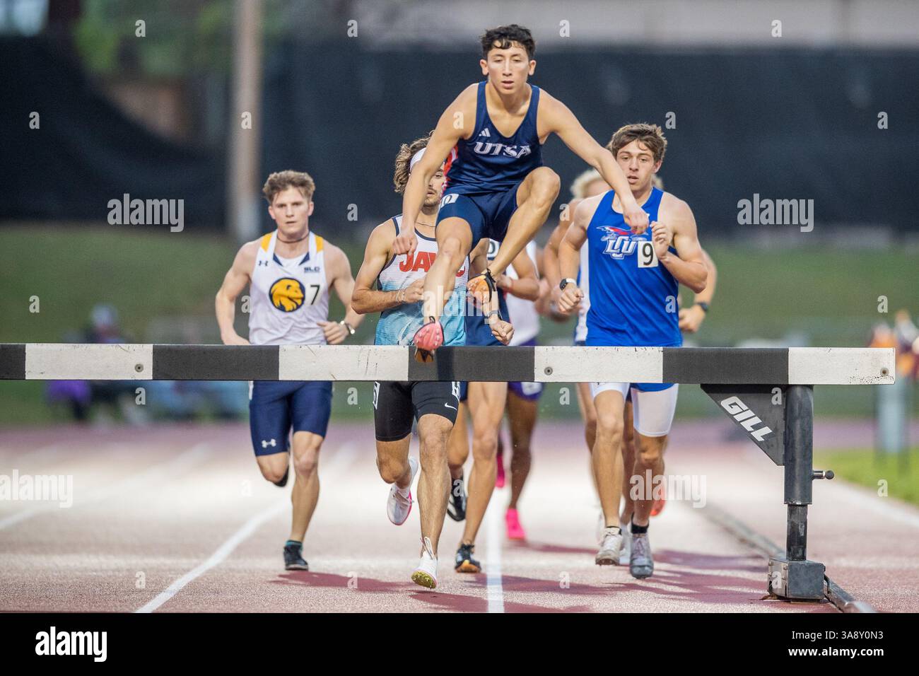 San Marcos, Texas, USA. 27th Mar, 2025. UTSA Roadrunners athlete OJ ...
