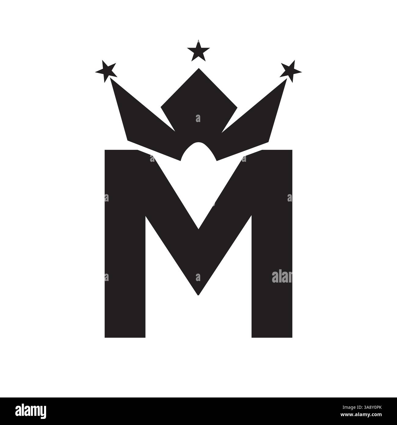Letter M Crown Logo for Queen Sign, Beauty, Fashion, Elegant, Luxury ...