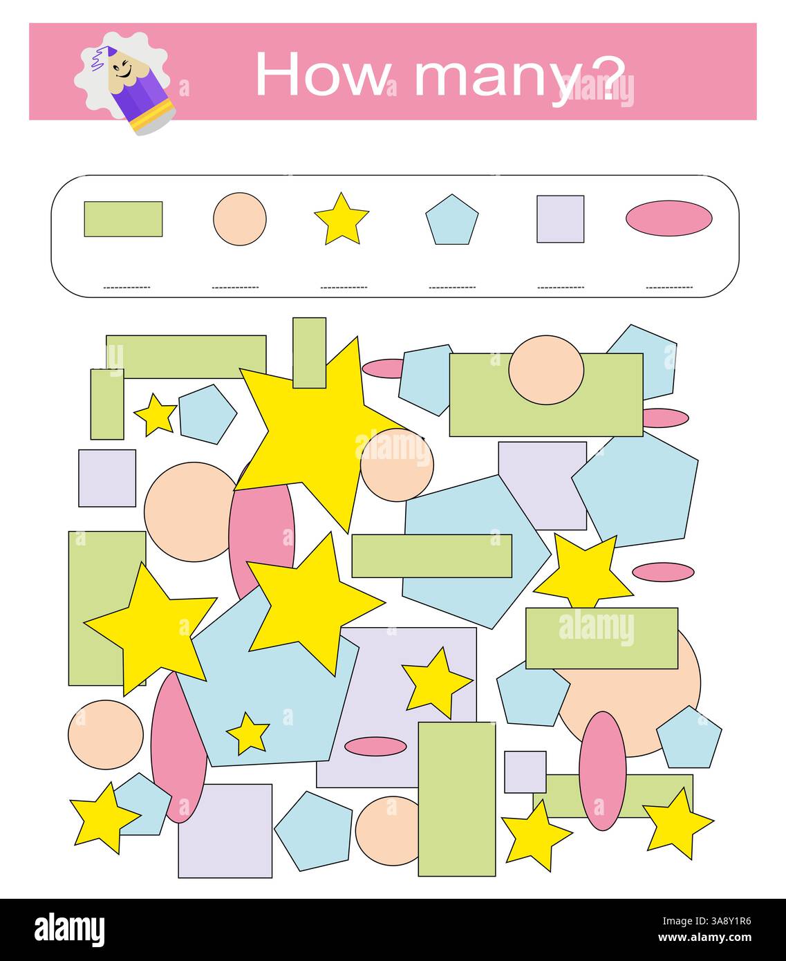 Math game for kids. Preschool worksheet activity. Printable worksheet ...