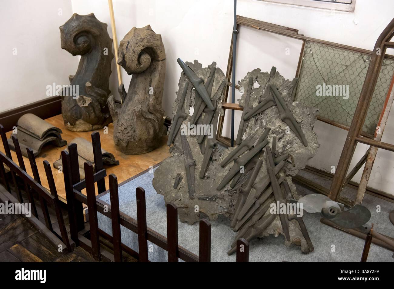 Collection of objects and remnants recovered from the 1923 Great Kanto ...