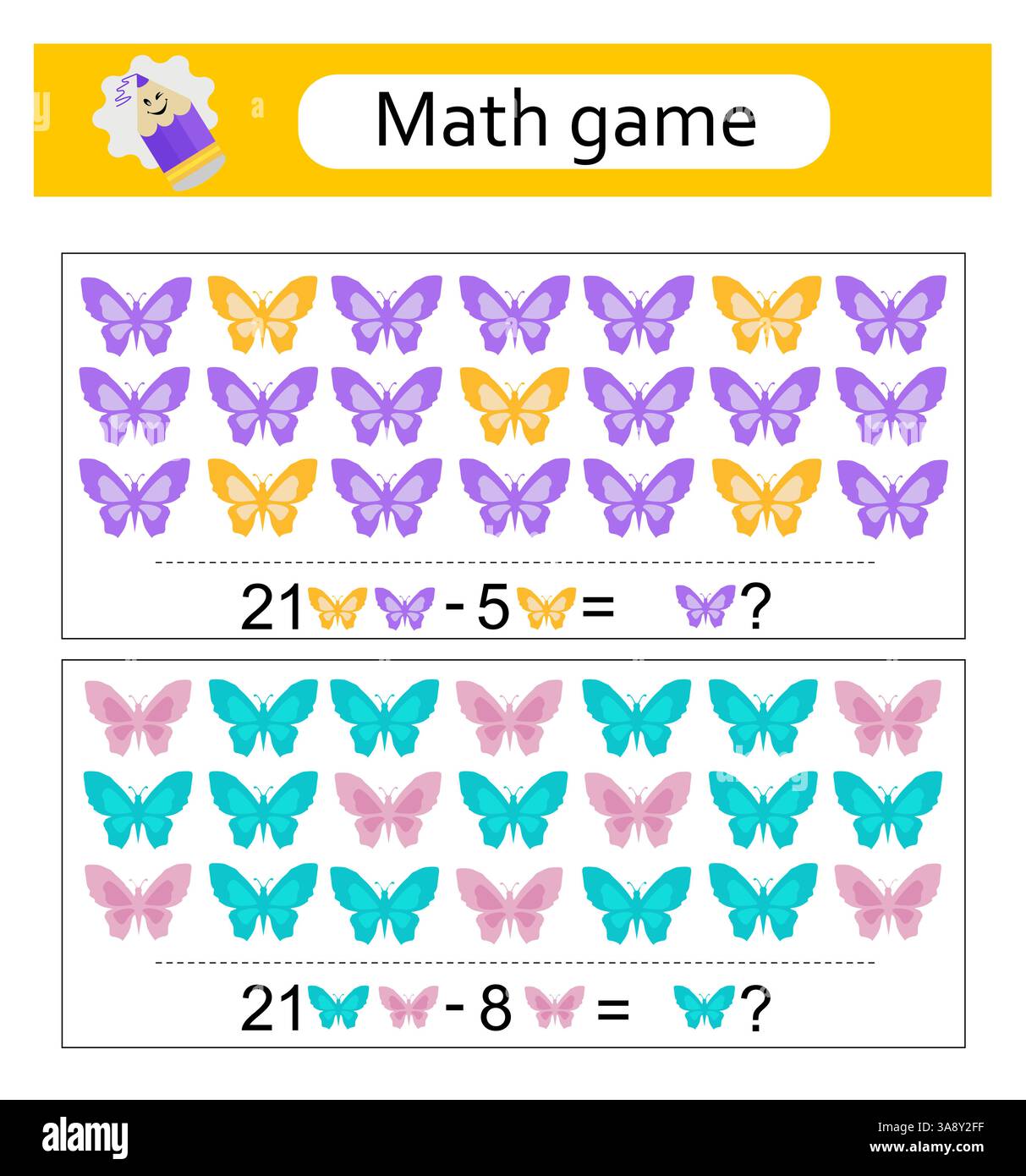 Educational material for kids. Math game. Preschool worksheet activity ...