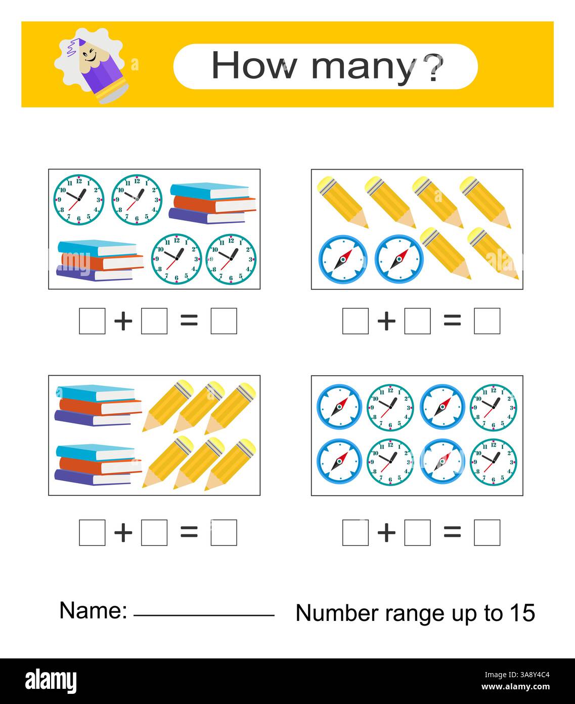 Math game for kids. Preschool worksheet activity. Printable worksheet ...