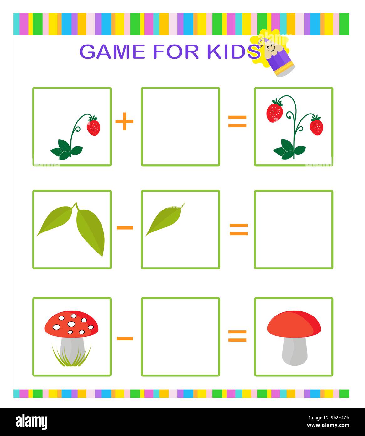 Logic game for children. Preschool worksheet activity. Printable ...