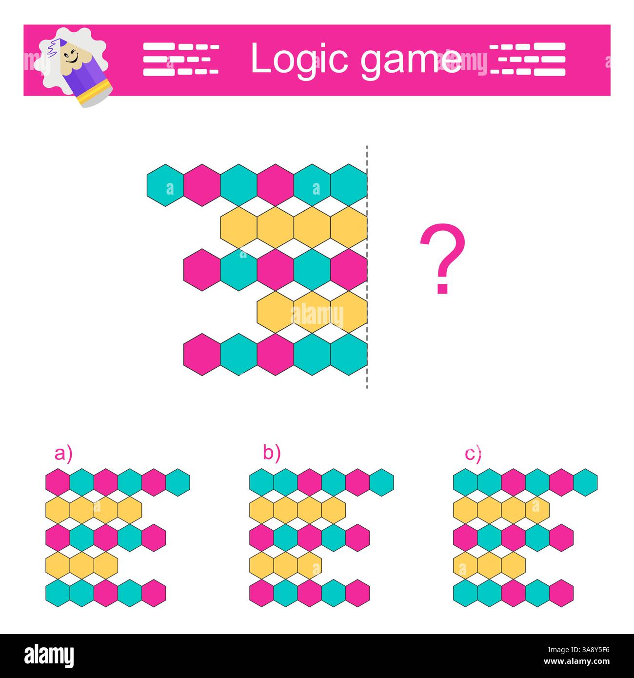 Logic game. IQ training test. Find the correct net. Printable worksheet ...
