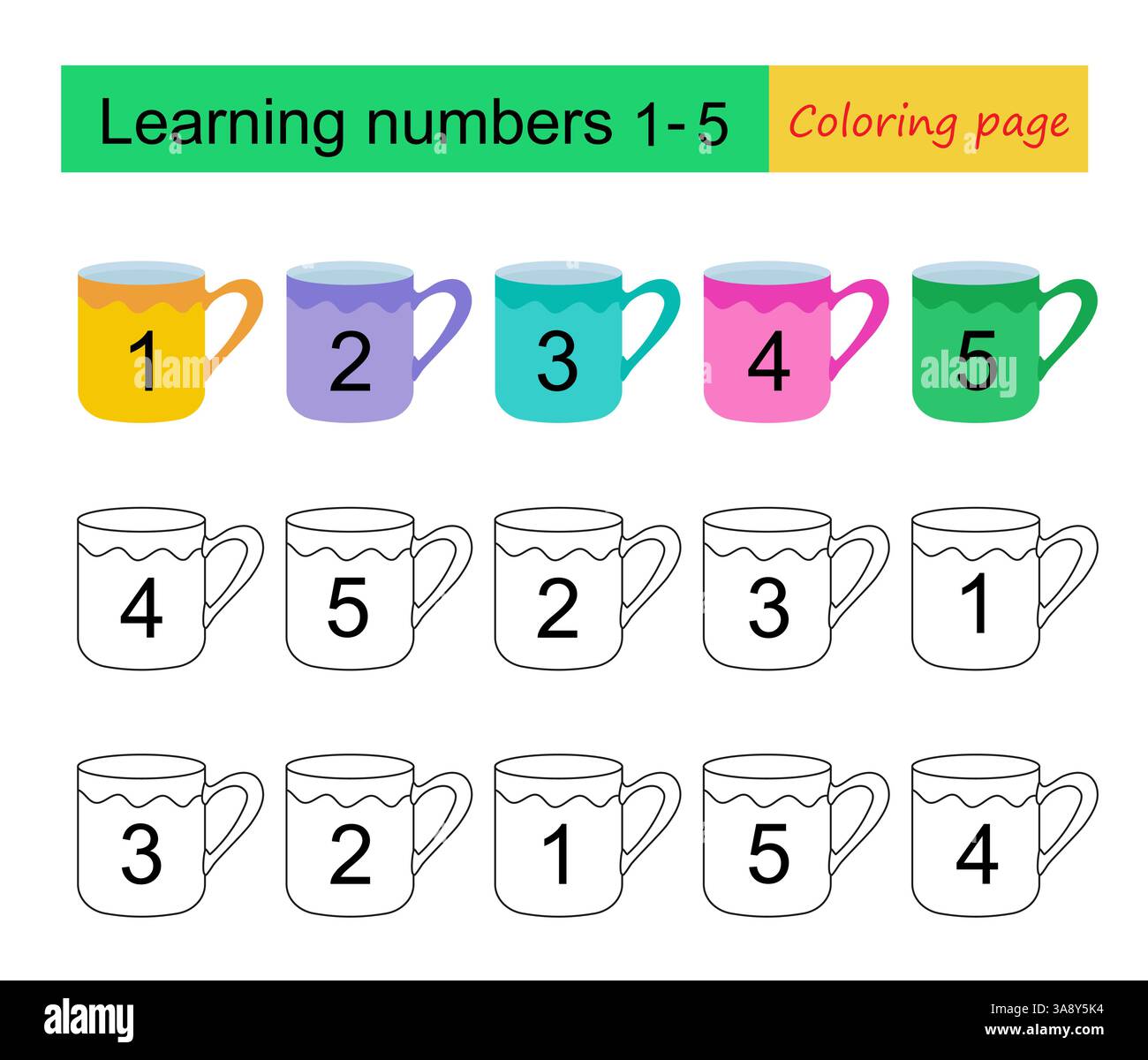 Activity task coloring page hi-res stock photography and images - Alamy