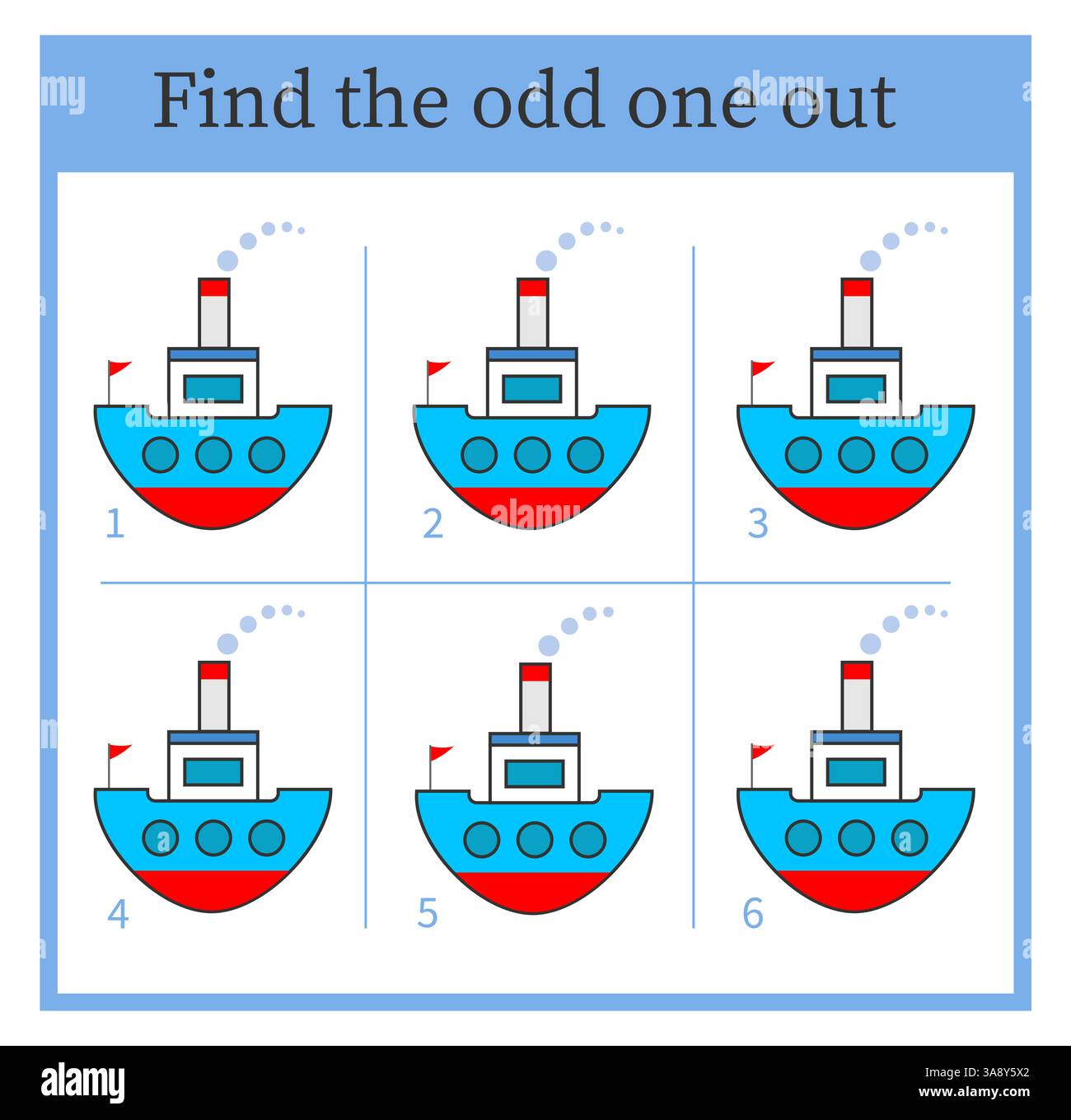 Logic puzzle for children. Find the odd one out. Printable worksheet ...