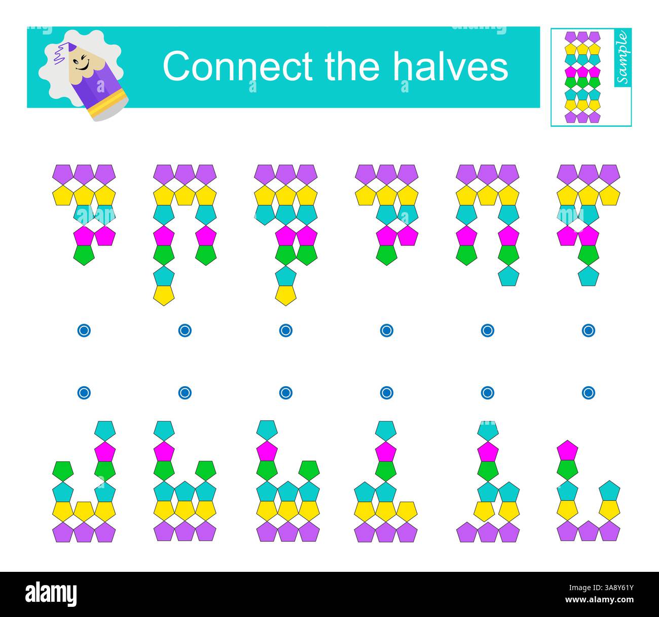 Logic game. Attention tasks for children. IQ training test. Printable ...