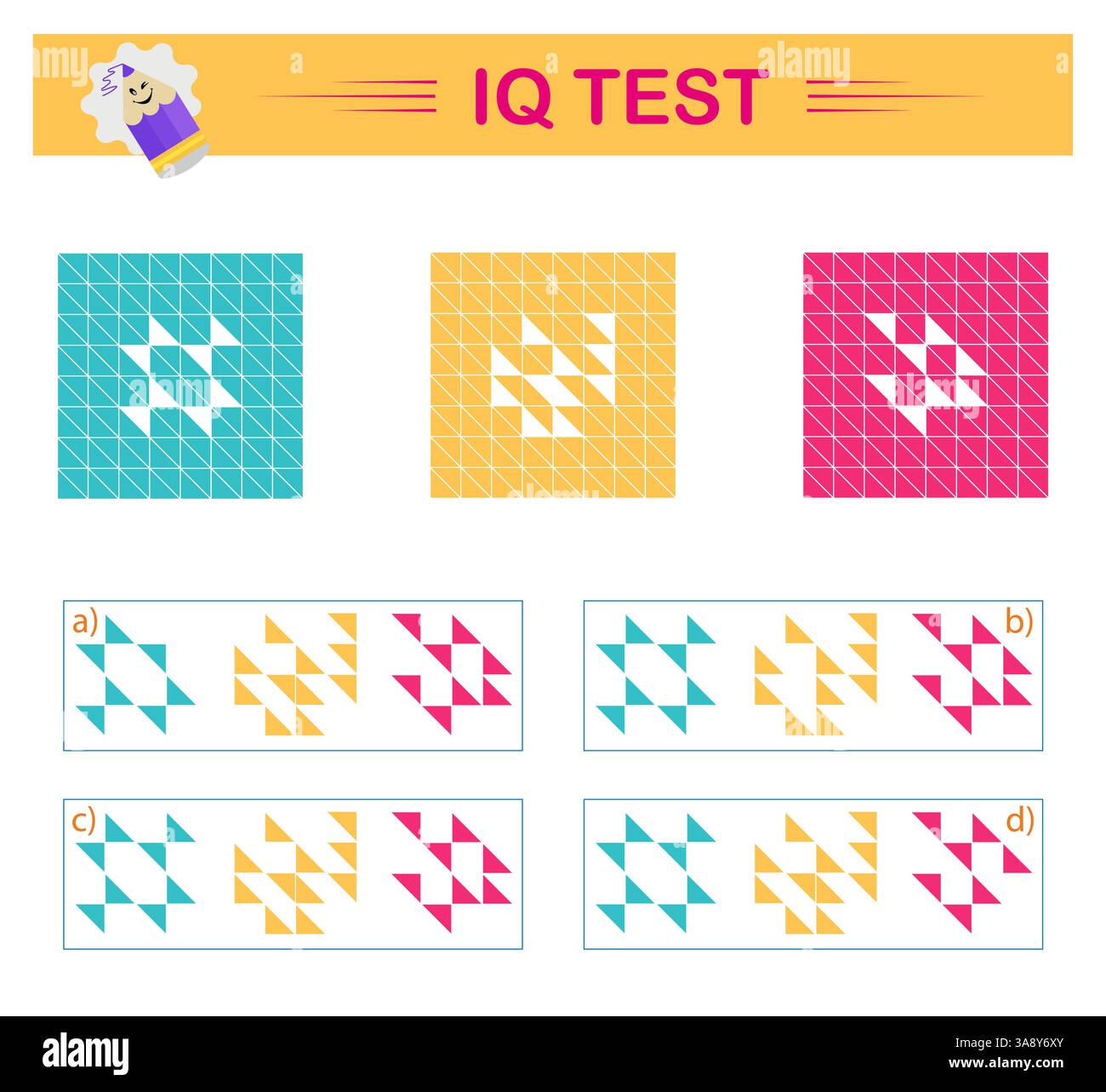 Intelligence puzzle, Logic question, IQ Test. Choose the correct answer ...