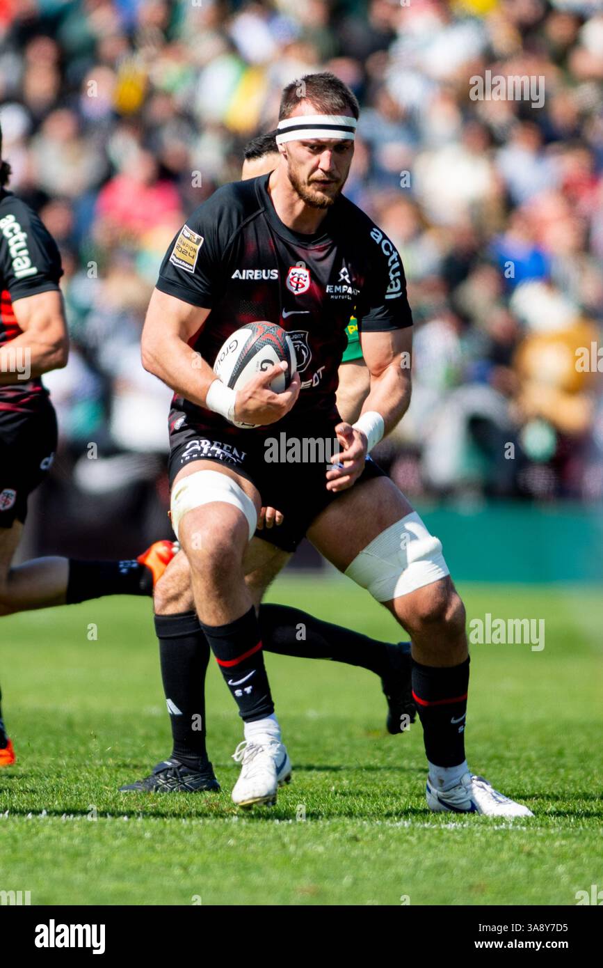 Toulouse, France. 29th Mar, 2025. Alexandre Roumat of Toulouse during ...
