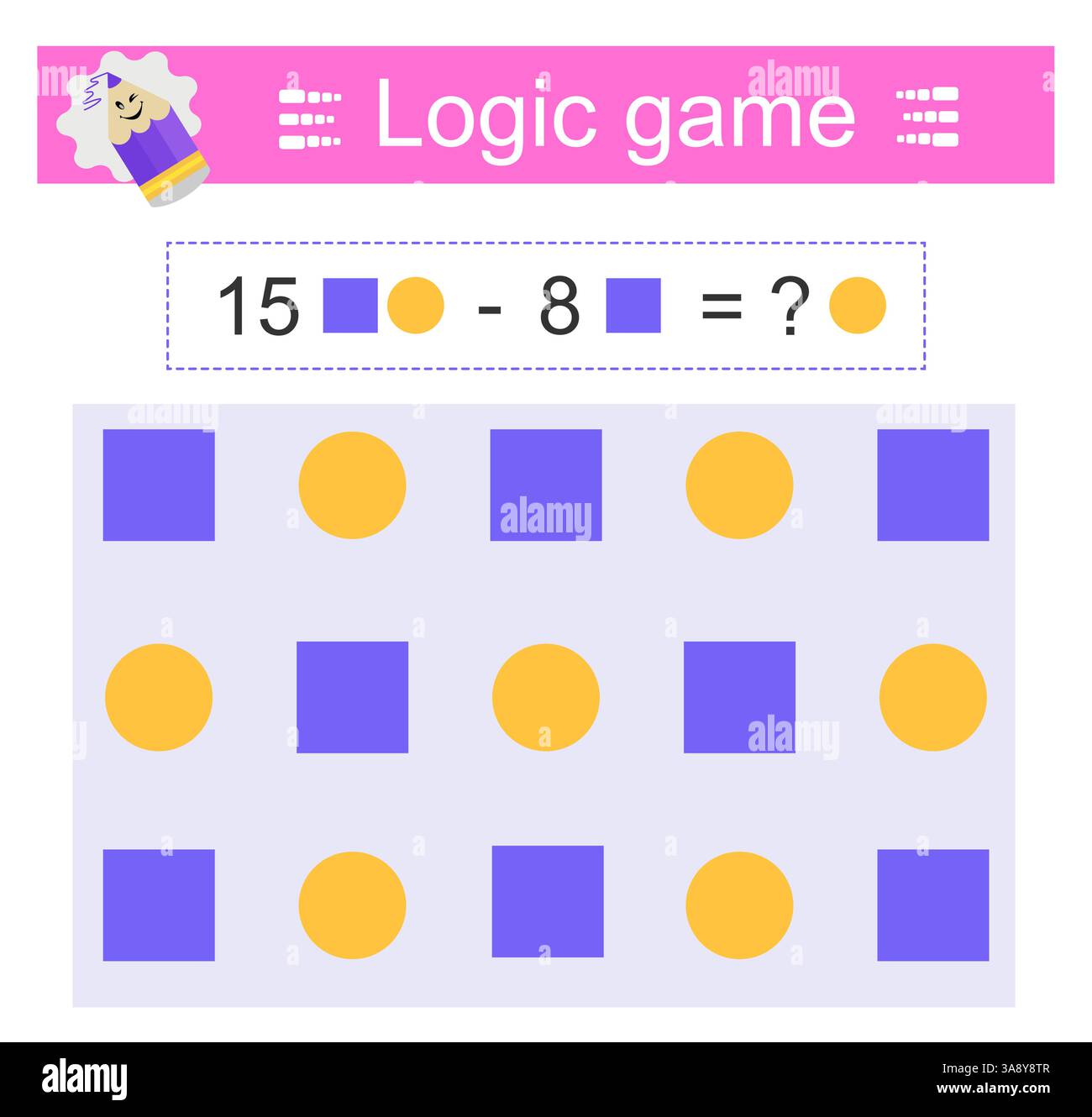 Educational logic game for children. Preschool worksheet activity ...