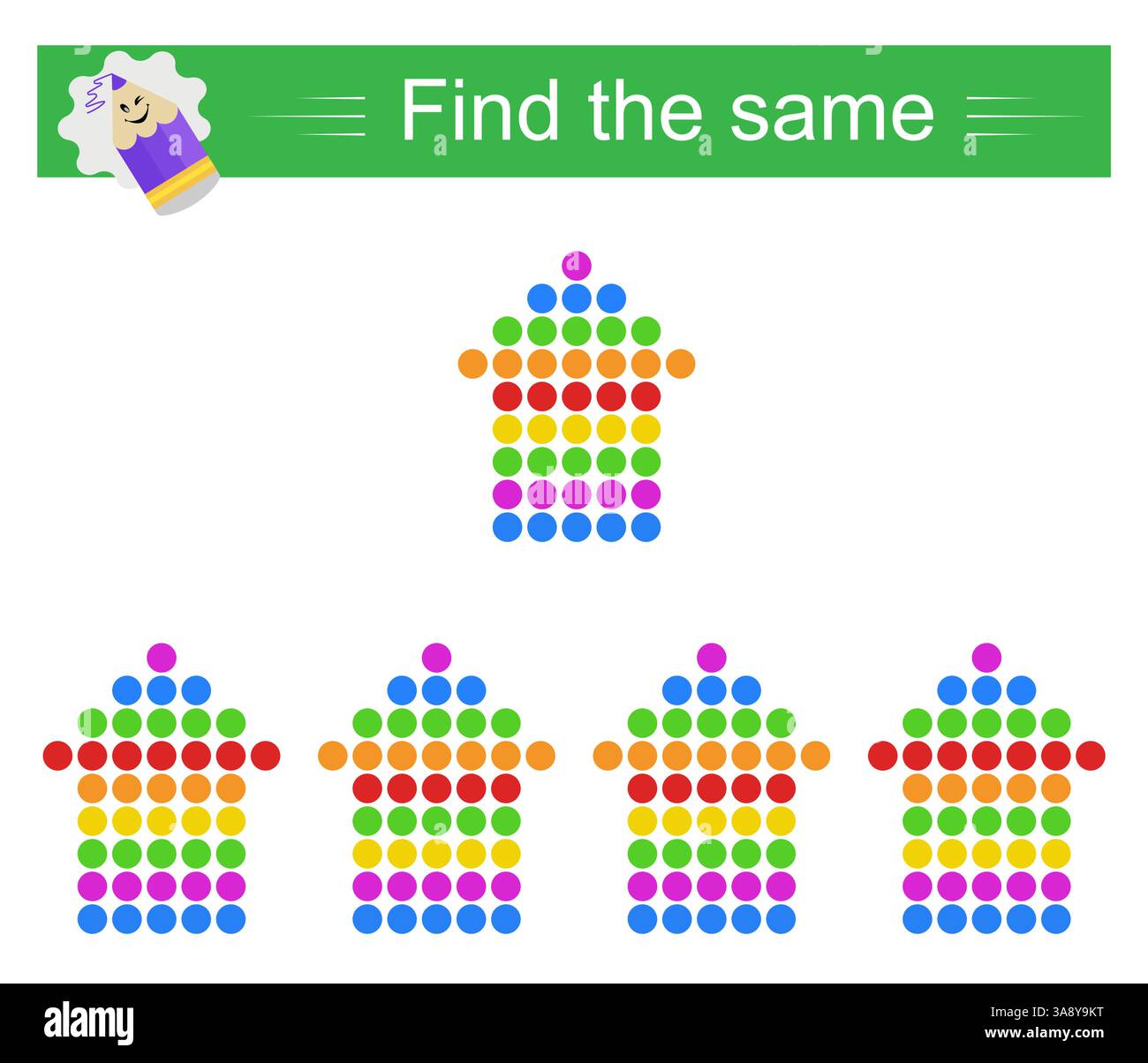 Puzzle game. Task for development of attention and logic. Need to find ...
