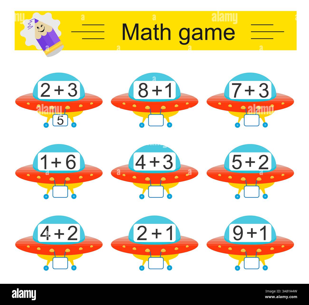 Math activity for kids. Developing numeracy skills. Number range up to ...