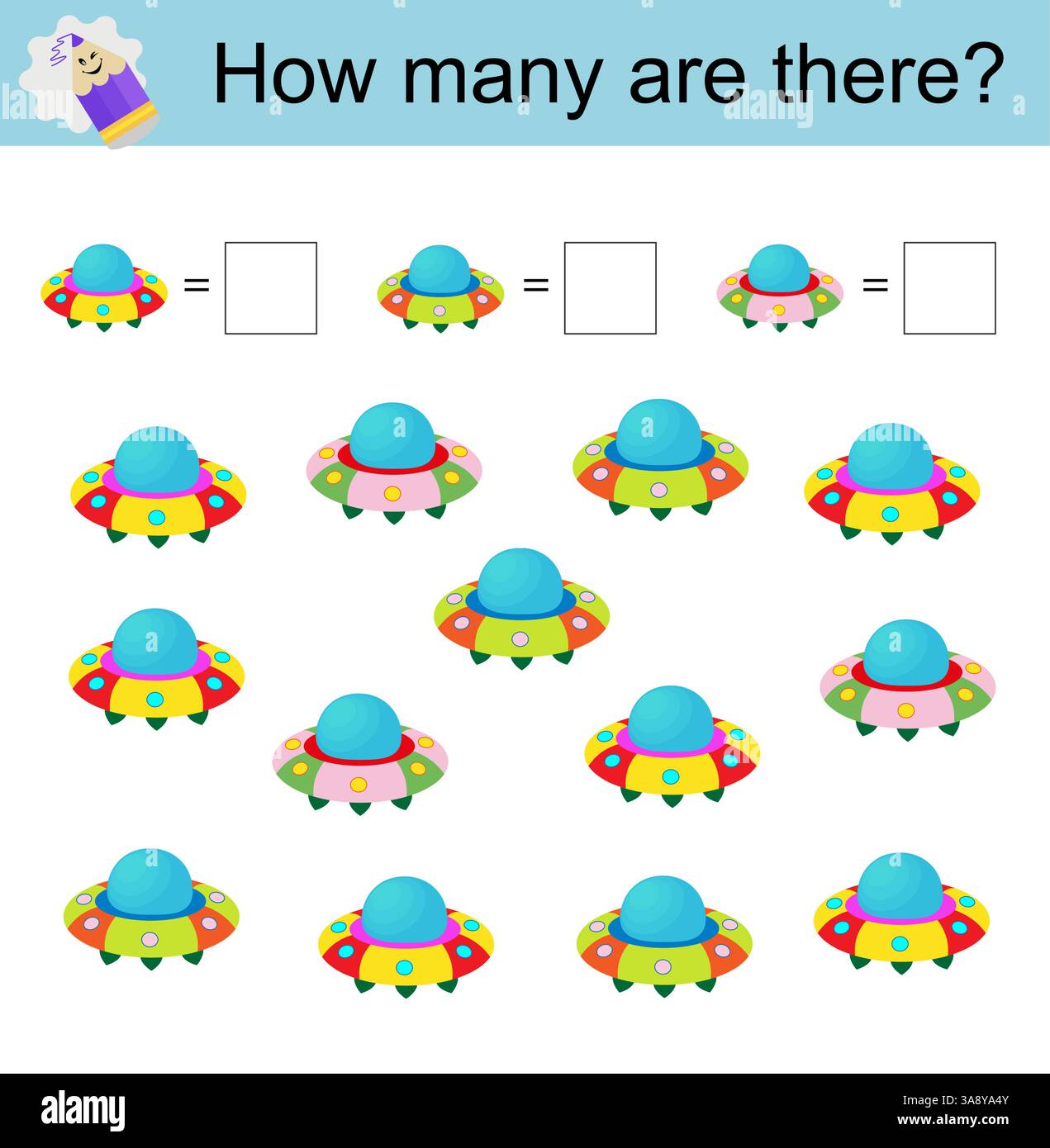 Cartoon flying saucer hi-res stock photography and images - Alamy