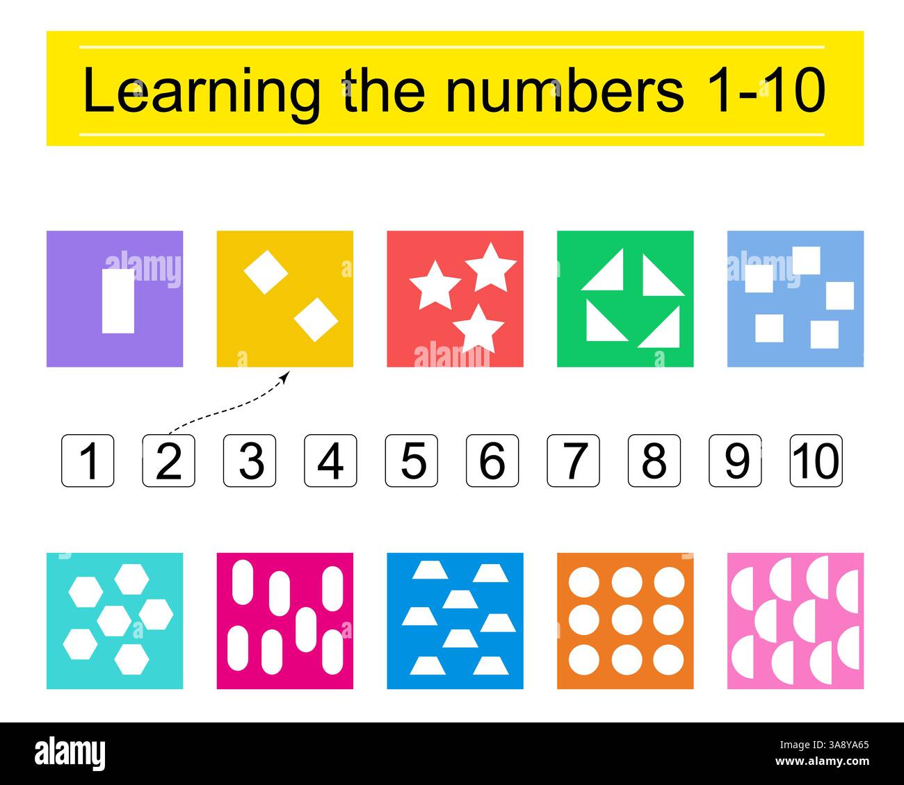 Math activity for kids. Developing numeracy skills. Vector illustration ...