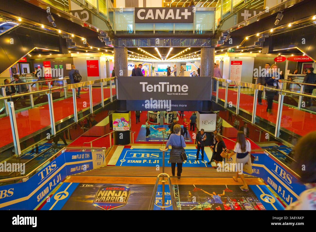 Cannes, France - April 07, 2019: Canneseries / MIPTV, the international ...