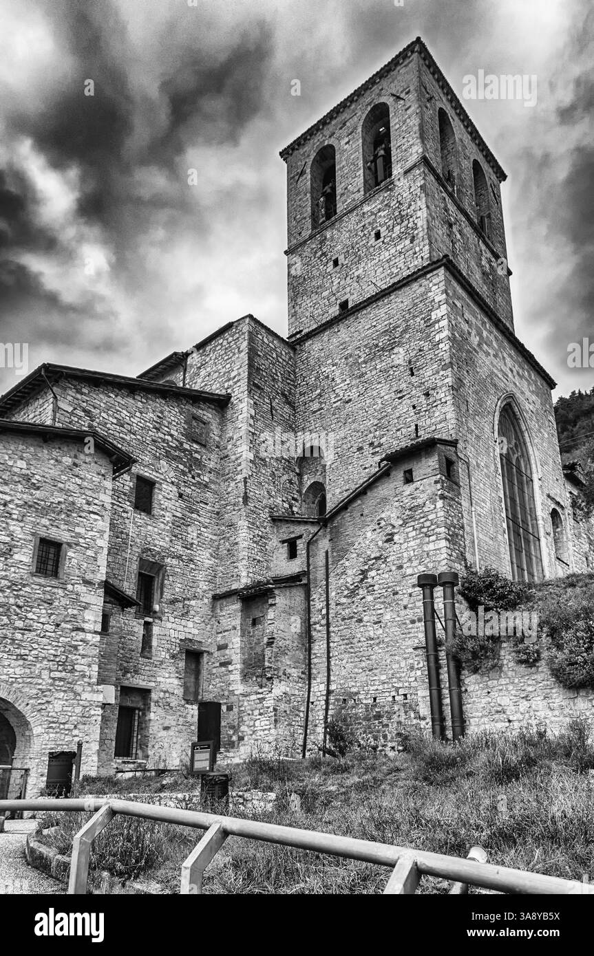 View of the medieval Cathedral of Gubbio, one of the most beautiful ...
