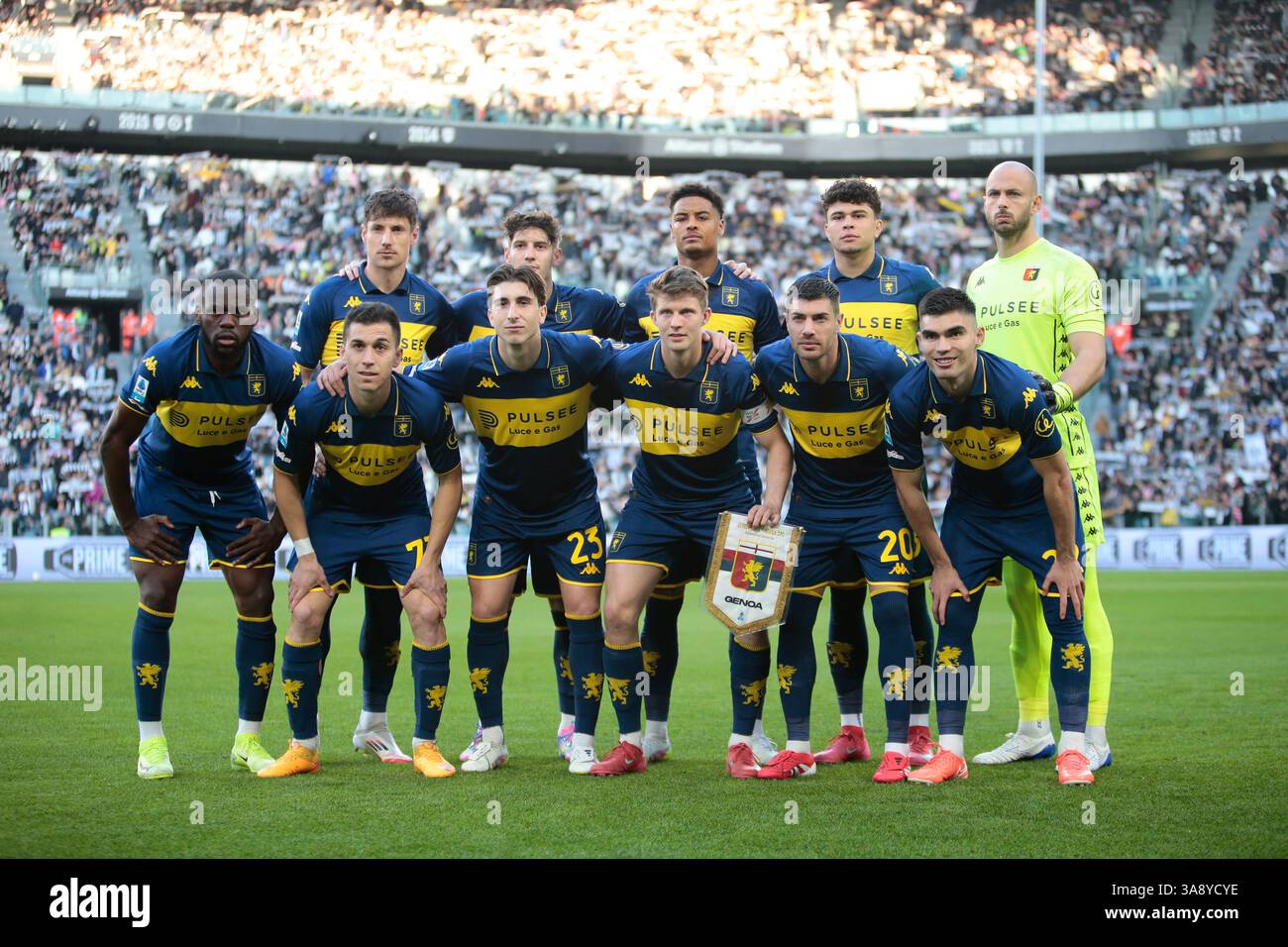 Genoa CFC team picture during the Italian Serie A, 2024/25 season, football match between ...