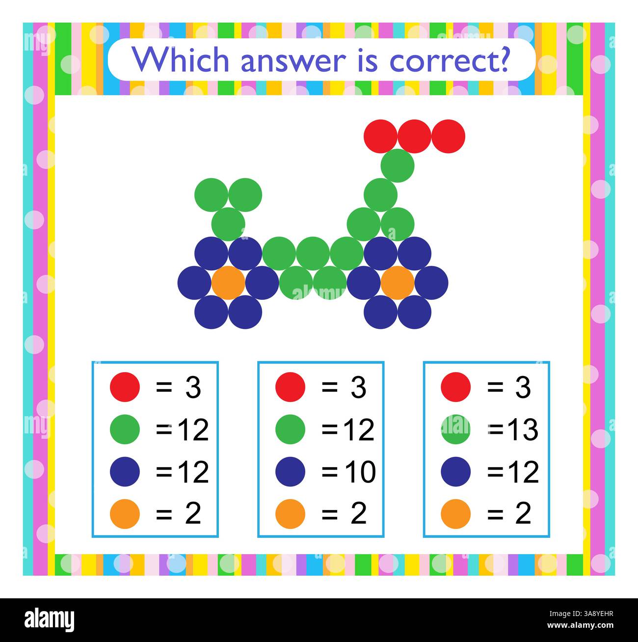 Math activity for children. Preschool worksheet activity. Find the ...